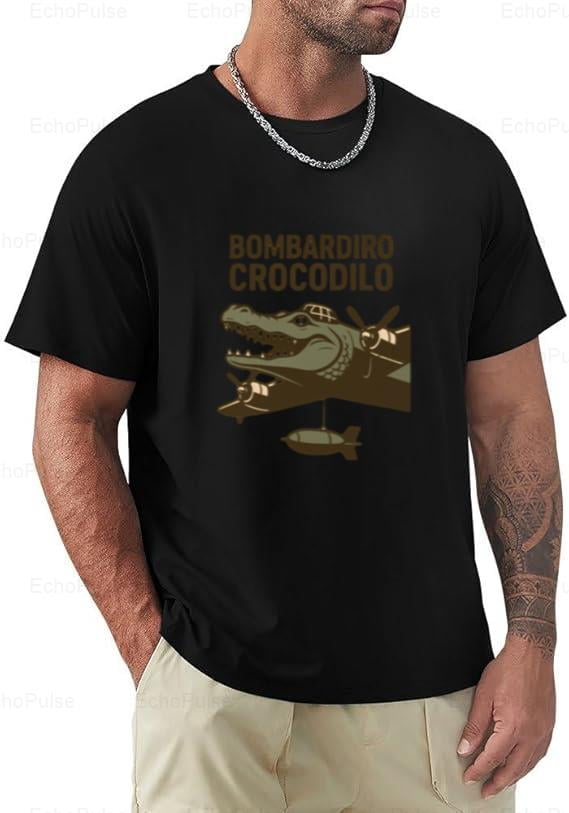 Bombardiro Crocodilo Funny Italian Brainrot Viral Meme Trend Unisex T ...