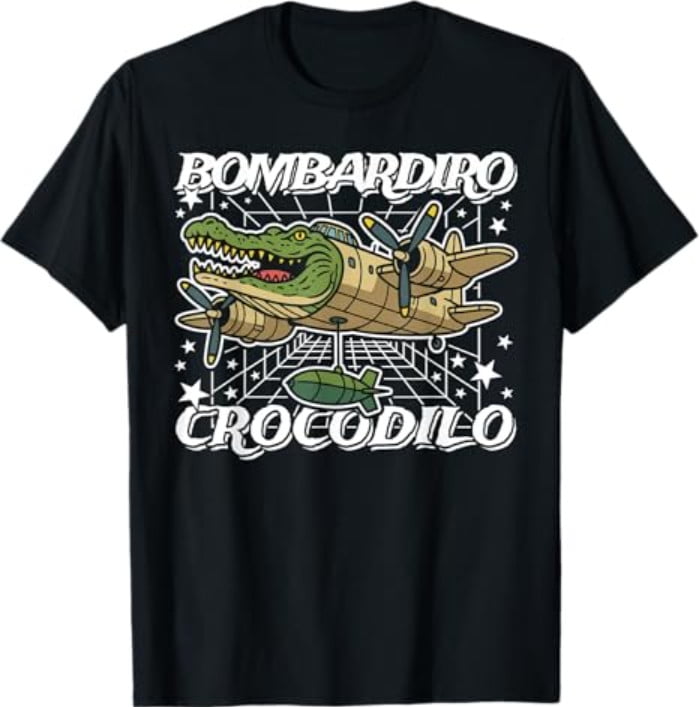 Bombardiro Crocodilo Italian Brainrot No Bad Drops Shirt - Walmart.com