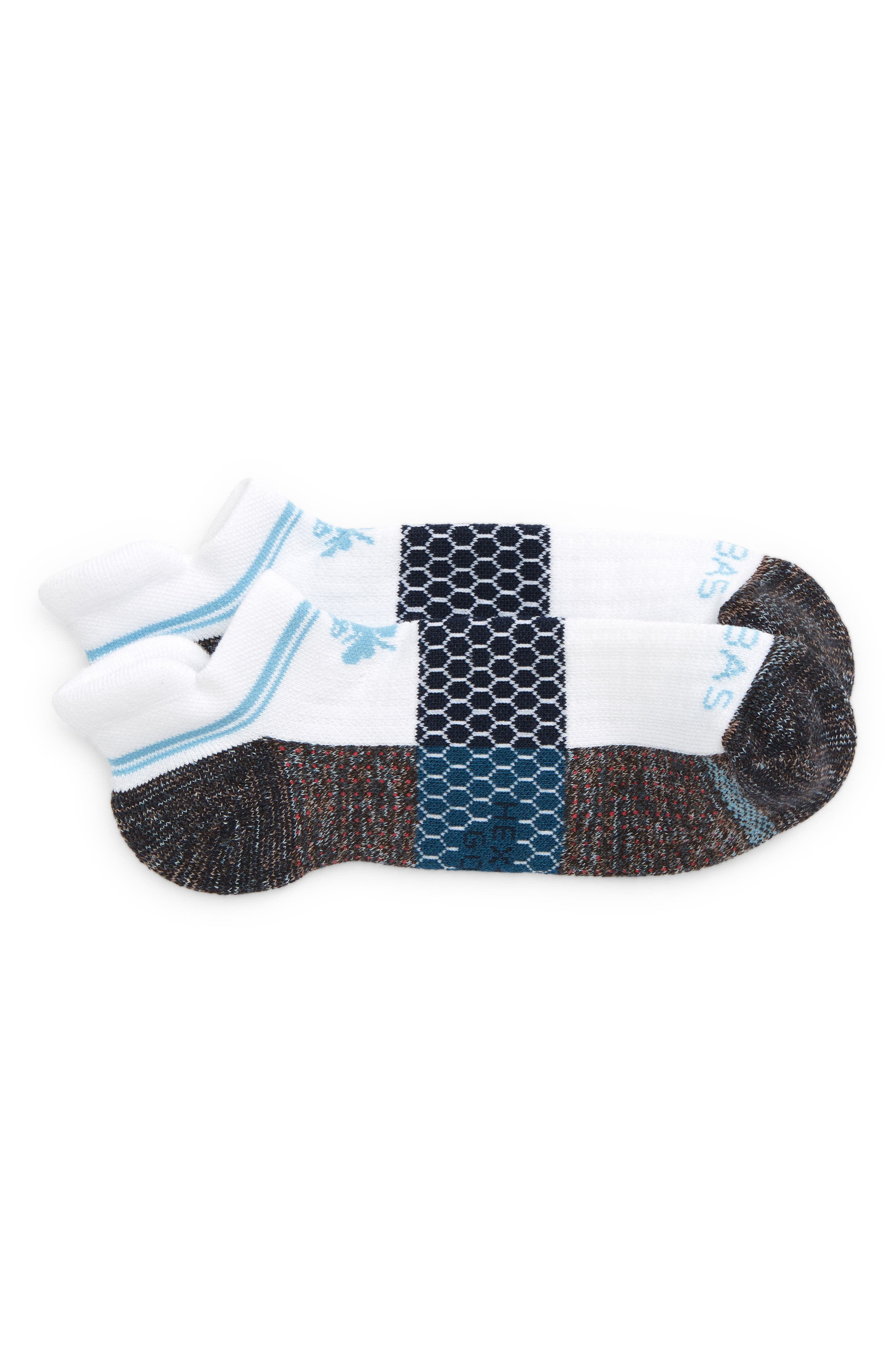Bombas Space Dye Colorblock Ankle Socks in Midnight Navy at Nordstrom ...
