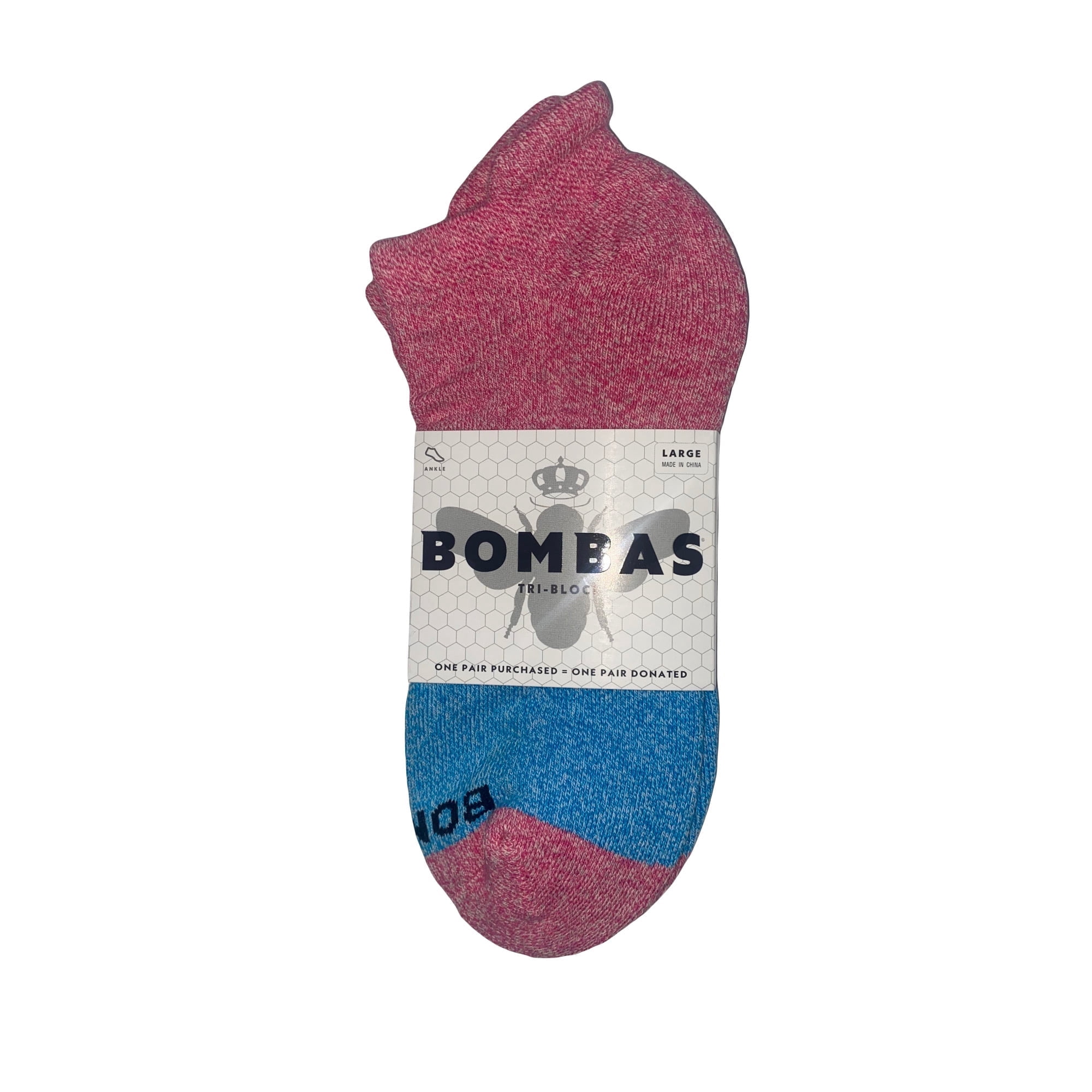 Bombas Women's Ankle Socks (Rose/Aqua, Medium) - Walmart.com