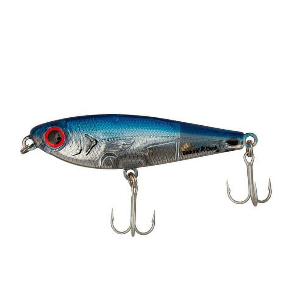 Bomber Badonk-A-Donk Low Pitch Hard Baits 3 1/2" Silver Flash Blue Back ...