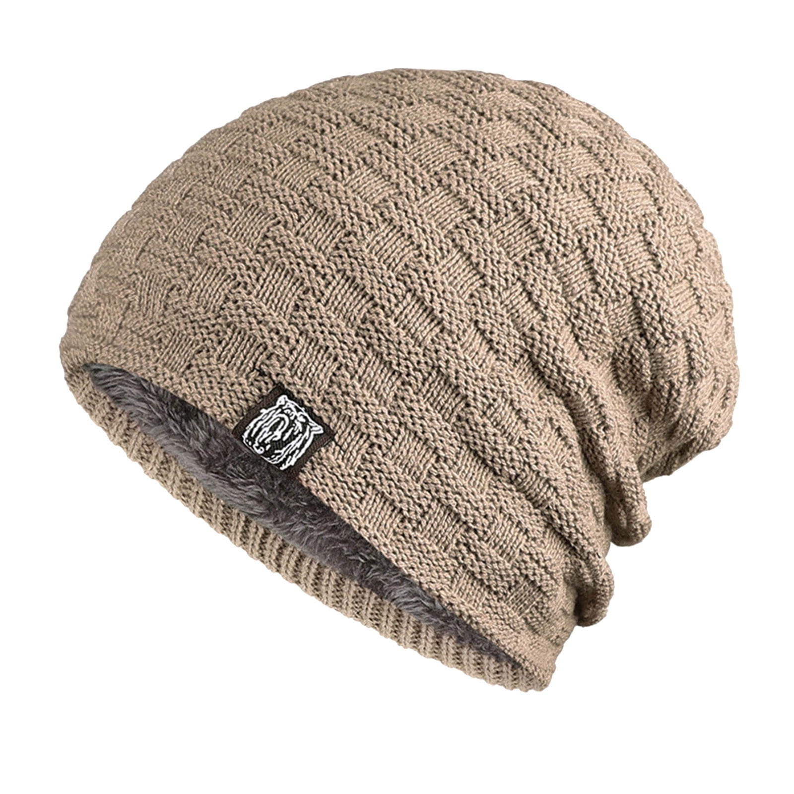 Bomber Hats Foldable Handmade Ear Protection Warm Wool Cap Cotton ...
