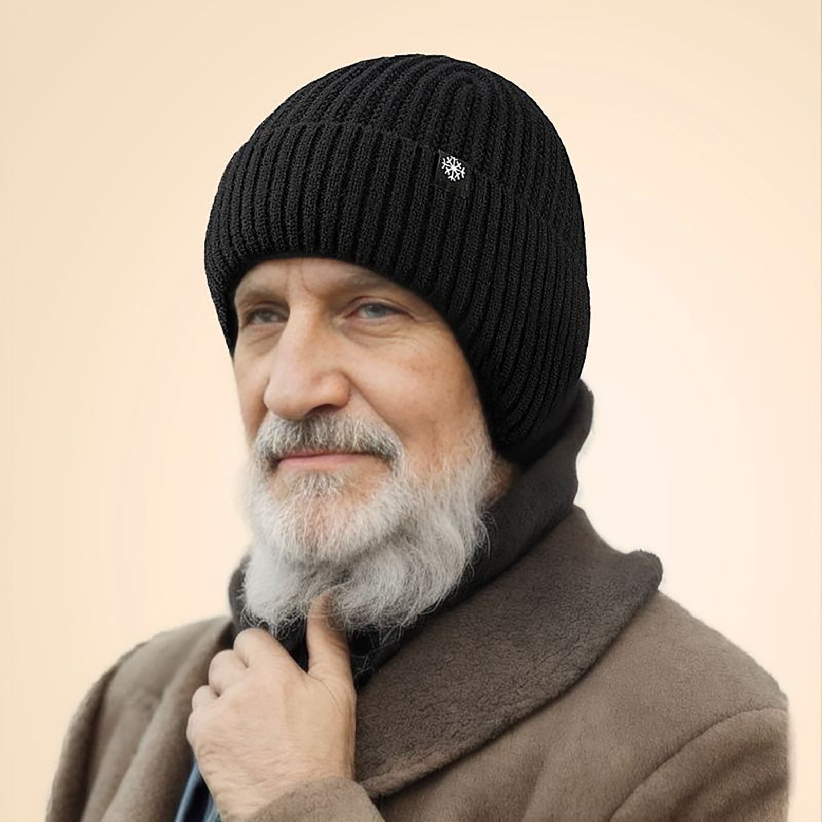 Bomber Hats Women's Berets Men Knitted Hat Women Earflap Winter Hats ...