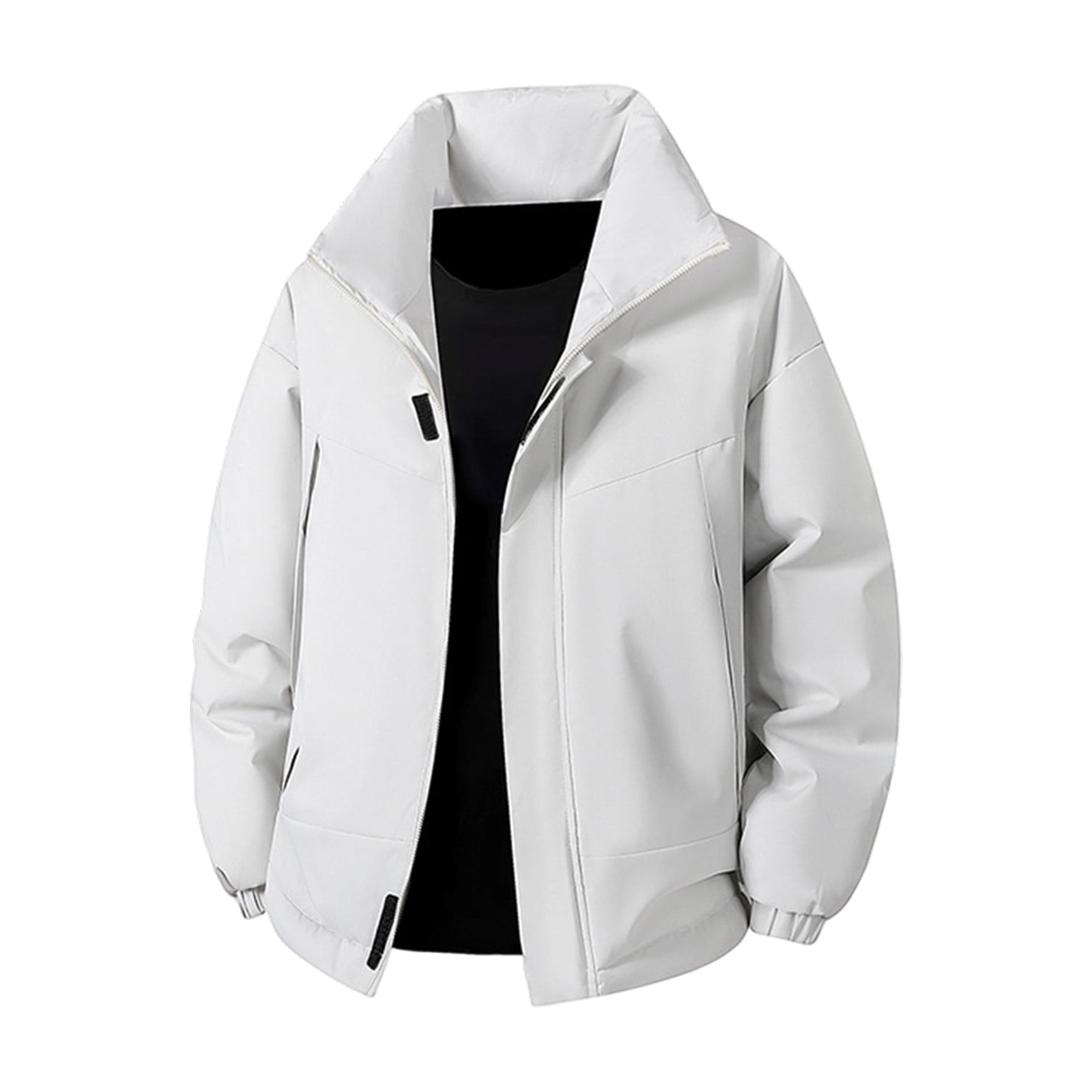 Bomber Jacket Men Quilted Windbreaker Thermal Insulated Windproof Warm ...