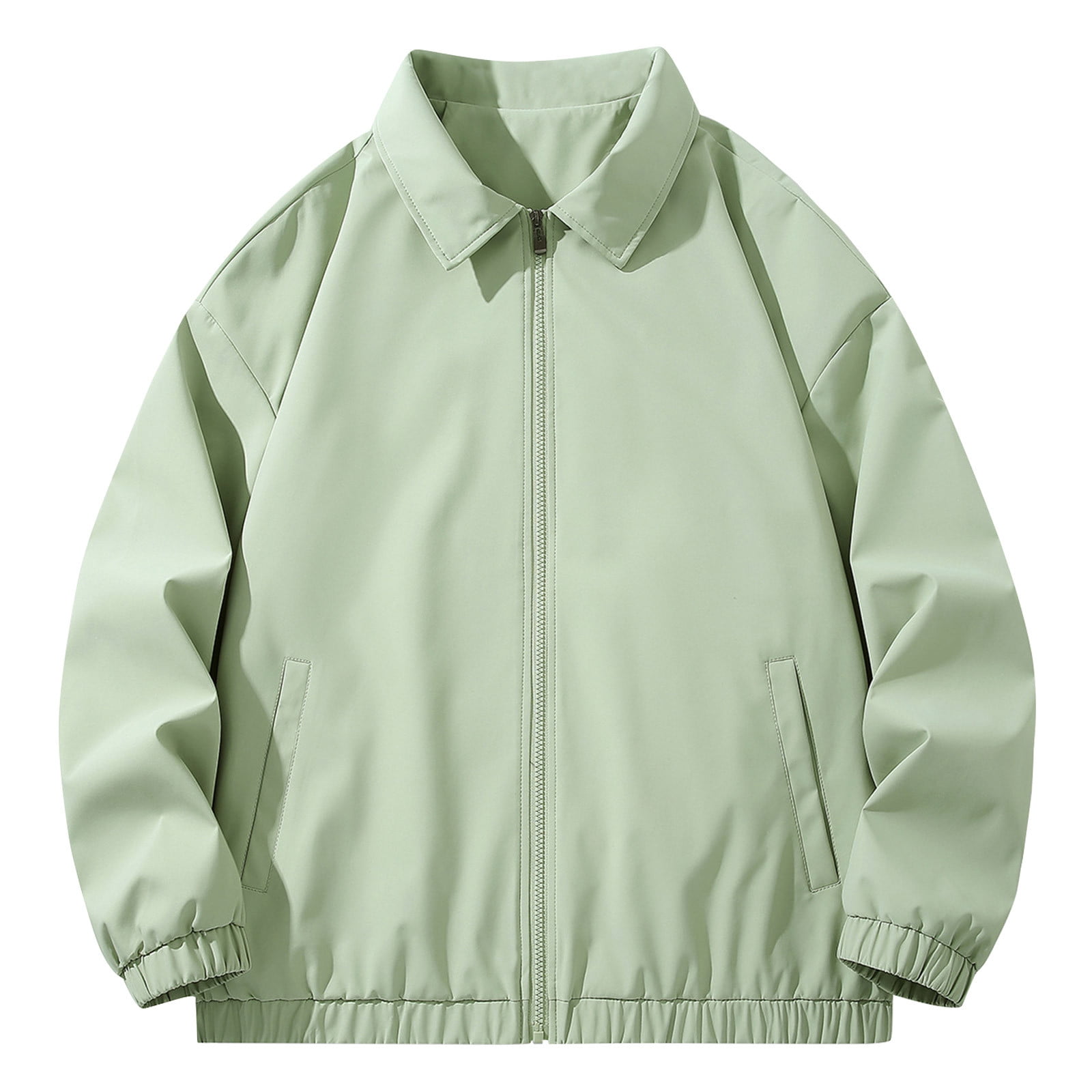 Bomber Jacket Men Sevevn Men's Lightweight Jacket Casual Zip Up Lapel ...