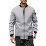 Bomber Jacket for Men Causal Stylish Windbreaker Light Jacket with ...