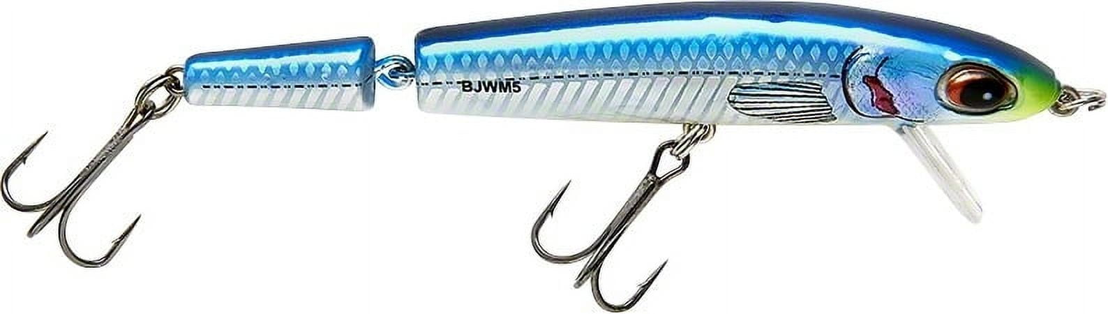 Bomber Jointed Wake Minnow Crankbait 5 3/8" Baby Bluefish 3/4 oz ...