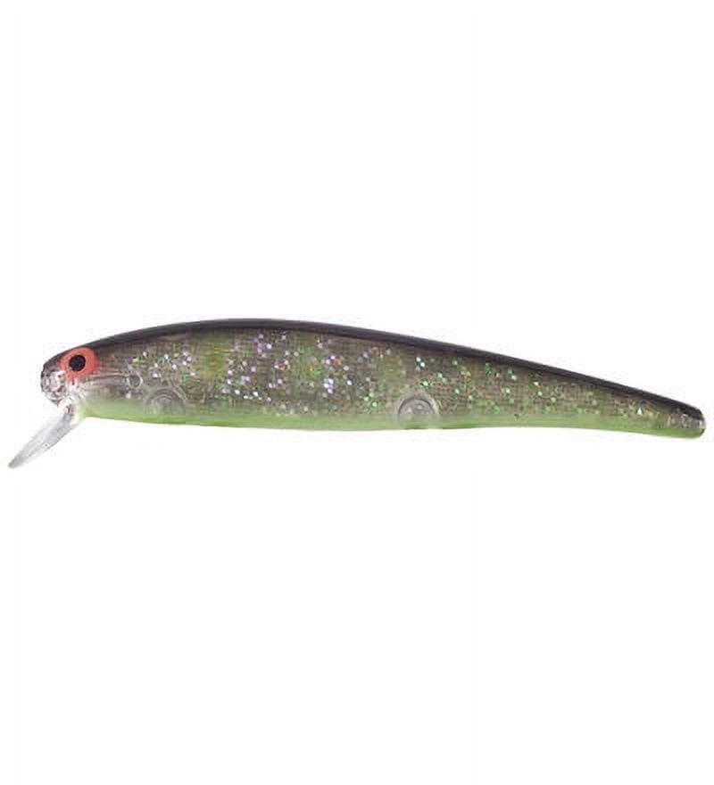 Bomber Long 15A Slender Minnow Jerkbait, 4-1/2in, 1/2oz, Yellow Perch ...