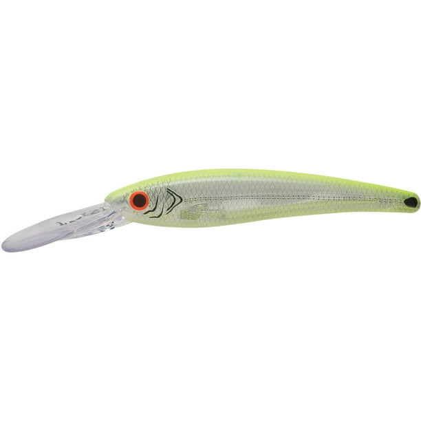Bomber Saltwater Grade Certified Depth Trolling Plug, 6", Chartreuse - Walmart.com
