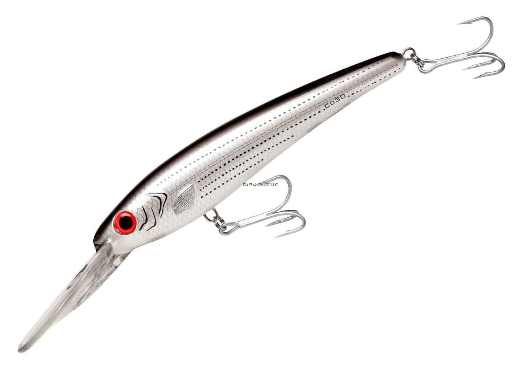 Bomber Saltwater Grade Certified Depth Trolling Plug, 8", Baby Striper ...