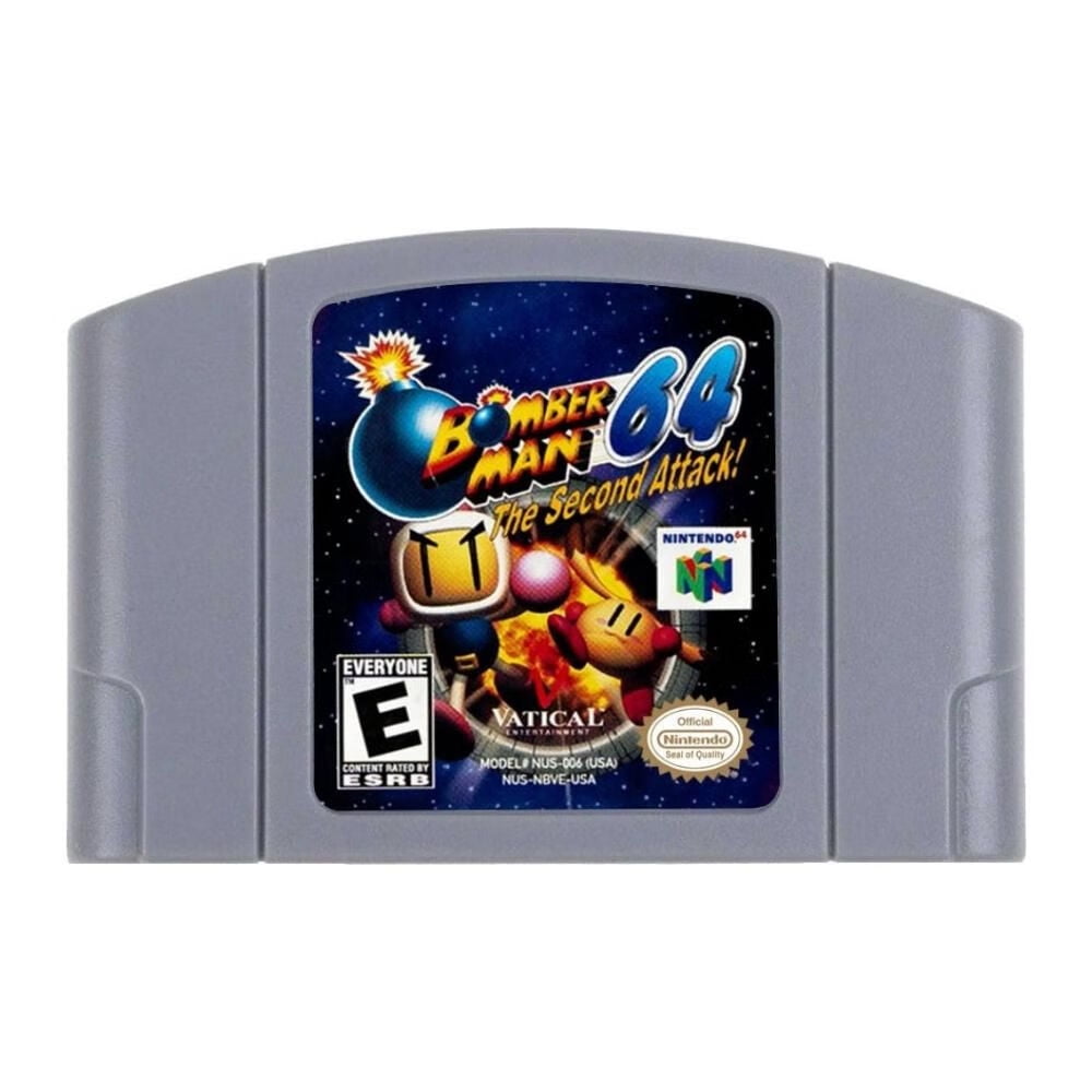Bomberman 64: The Second Attack N64 Game,US Version - Walmart.com