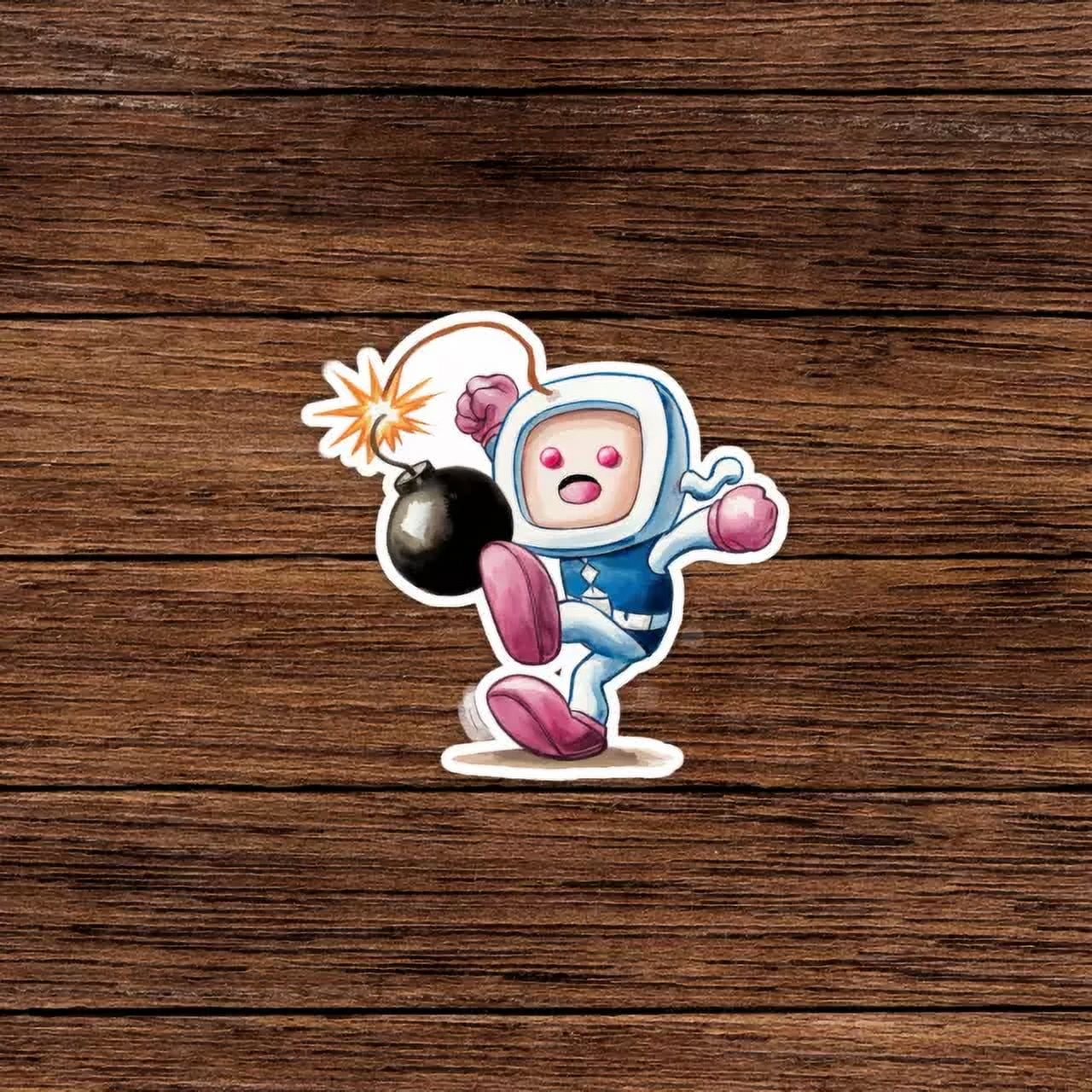 Bomberman Bomber Kid Cute Video Game Sticker - Retro Pixel Art ...
