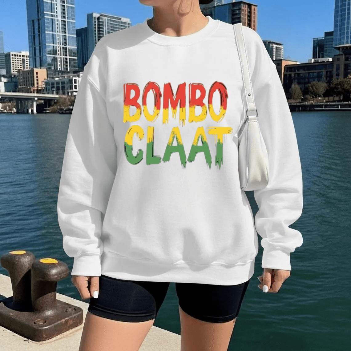 Bombo Claat Jamaican Rasta Reggae Music Vibes Graphic Sweatshirt, up to ...