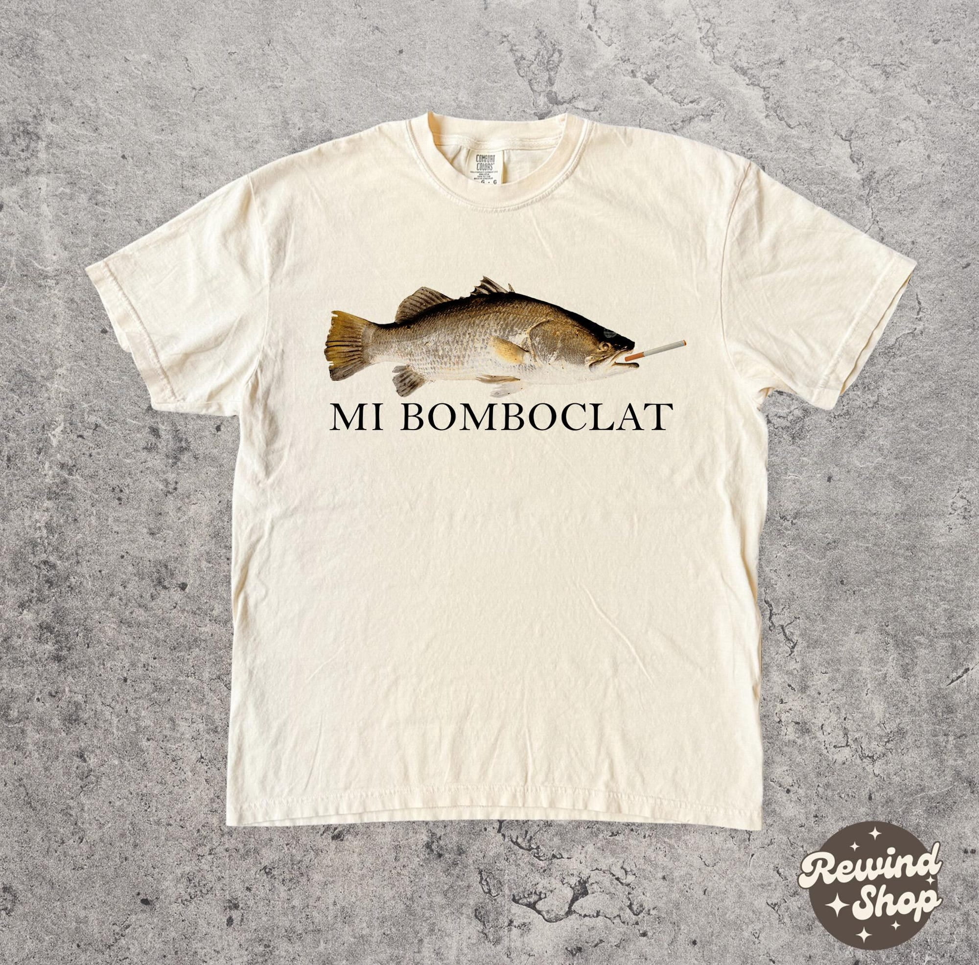 Bomboclat Fish Meme Tshirt Mi Bomboclat Shirt Silly Fish Gag Y2k Shirt ...