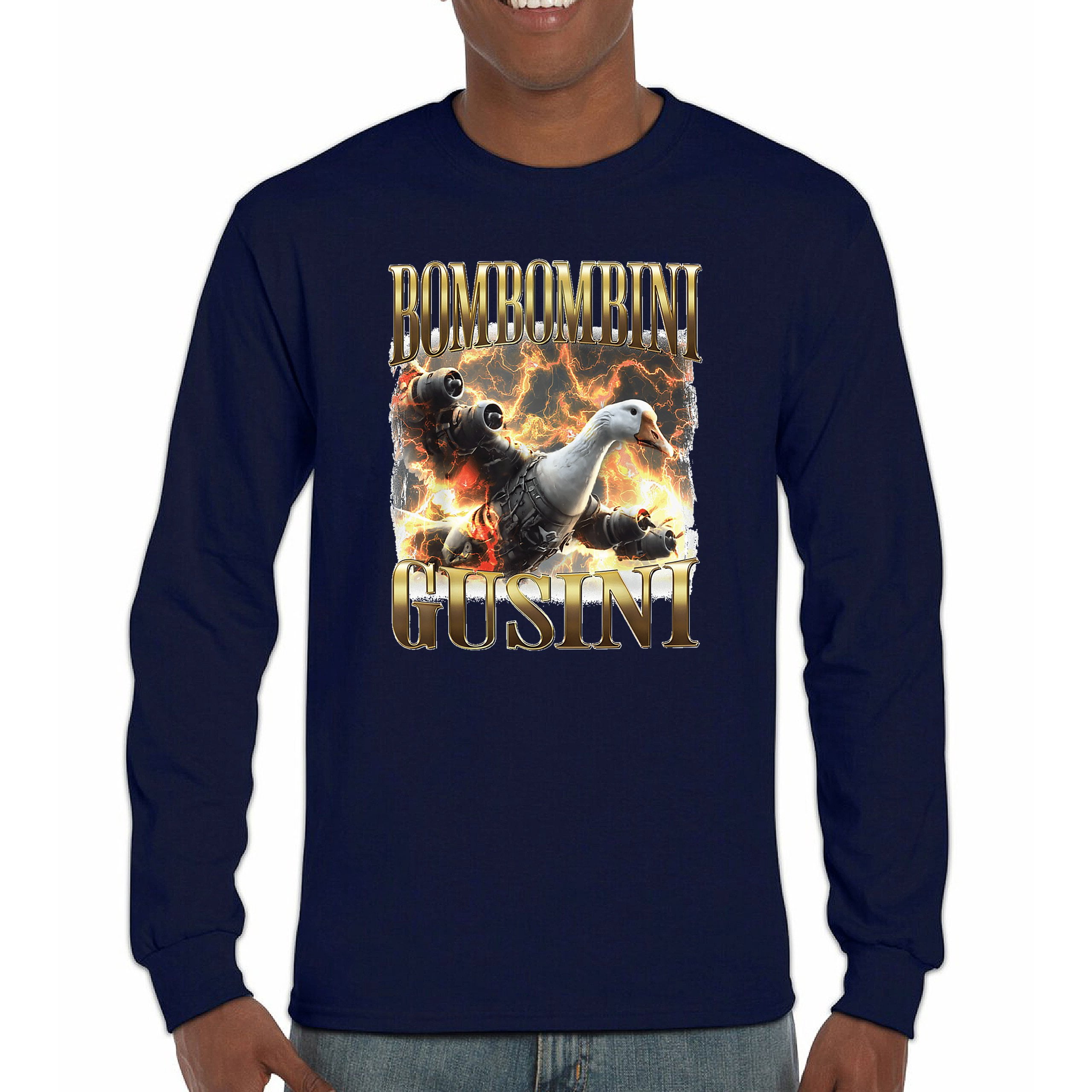 Bombombini Gusini Long Sleeve T-shirt Funny Italian Brainrot Gen Z ...