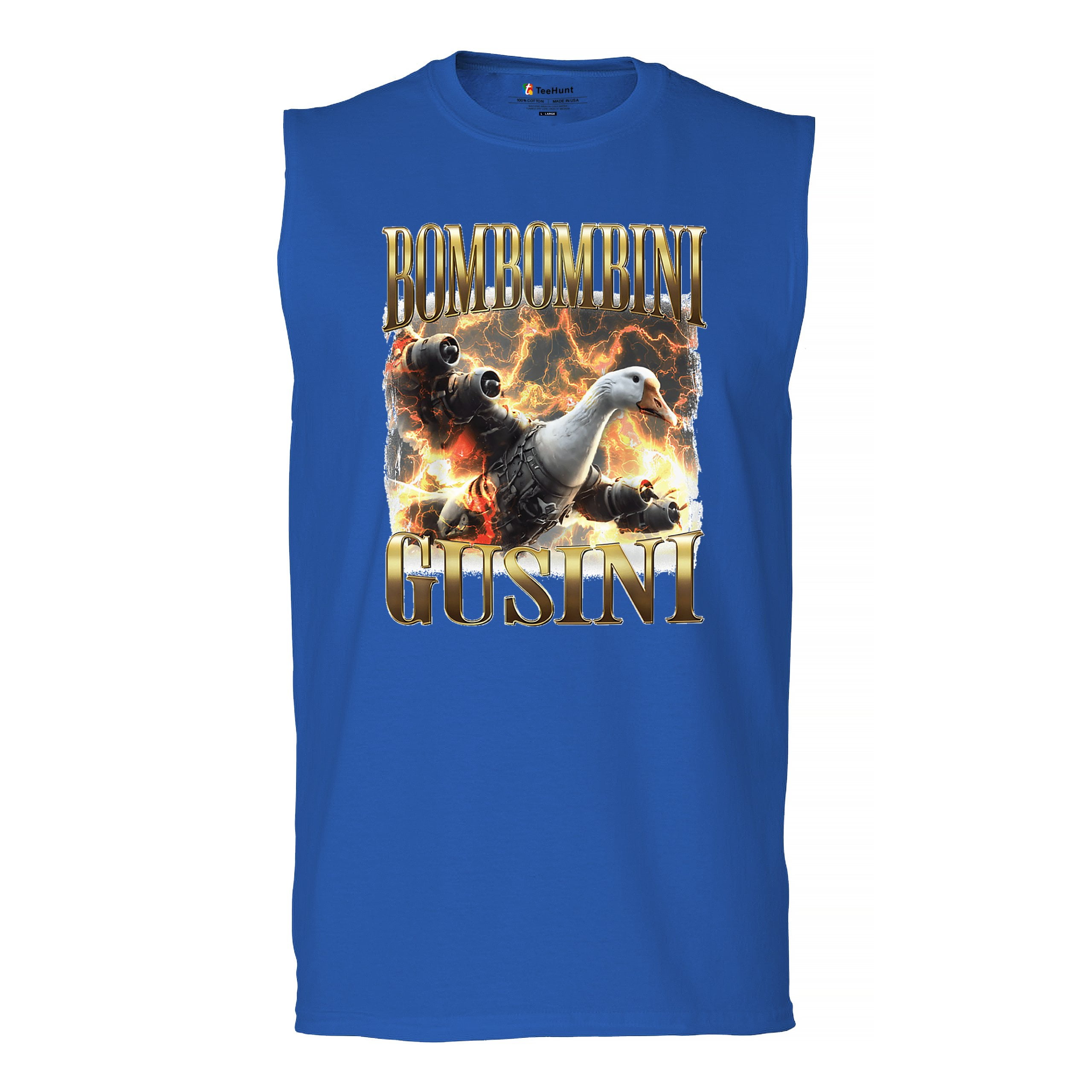 Bombombini Gusini Men's Muscle Shirt Funny Italian Brainrot Gen Z Alpha ...