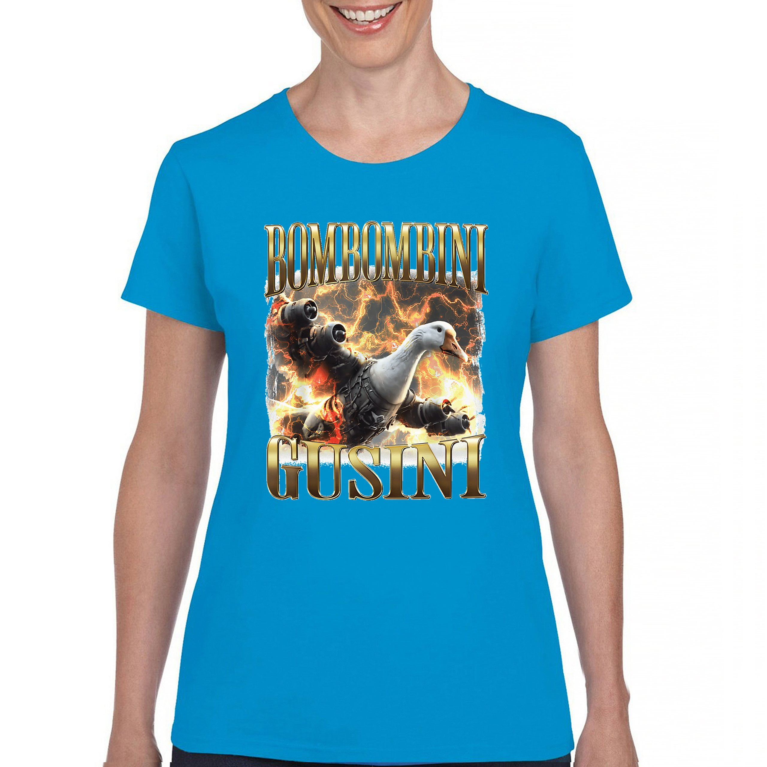 Bombombini Gusini T-Shirt Funny Italian Brainrot Gen Z Alpha Meme Women ...