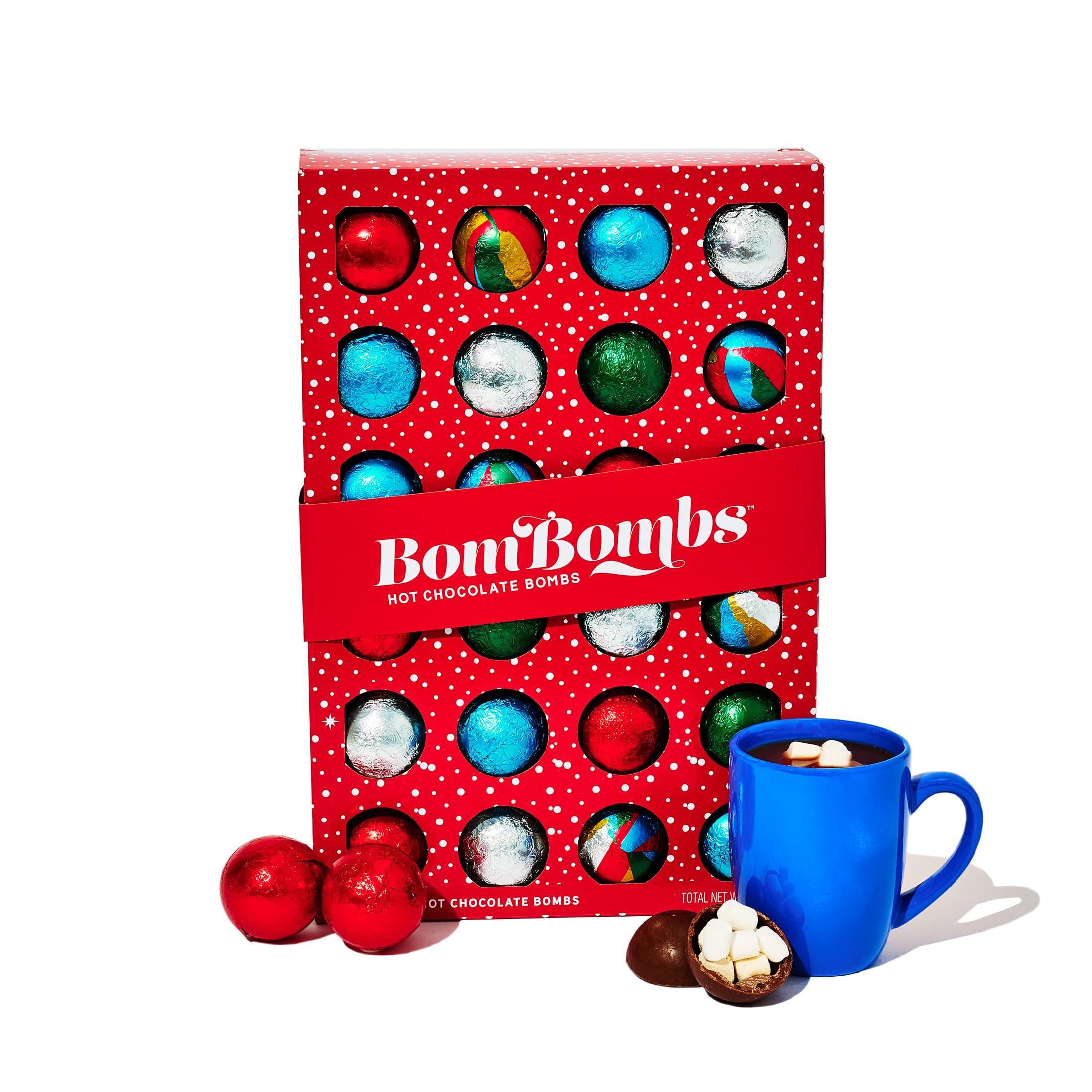 Bombombs, Hot Chocolate Bomb Gift Set, 5 Flavors in Colorful Wrappers ...