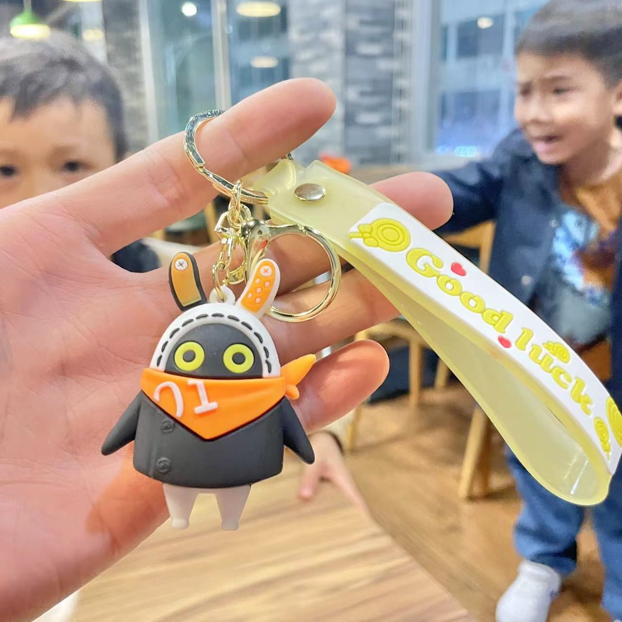Bombu Ice and Fire Zenless Zone Zero Peripheral Epoxy Doll Keychain ...