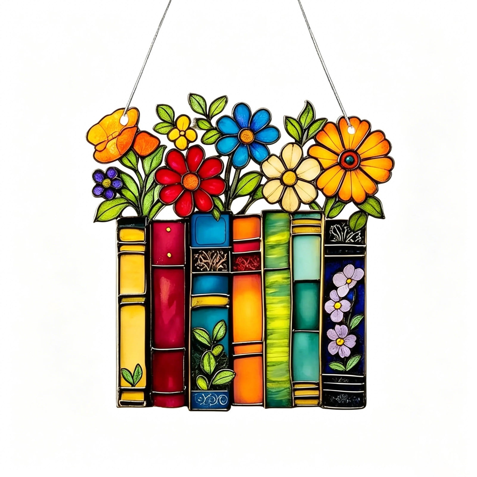 Bomd Window Hanging Suncatcher – Crystal Clear Acrylic & Wood Sun ...