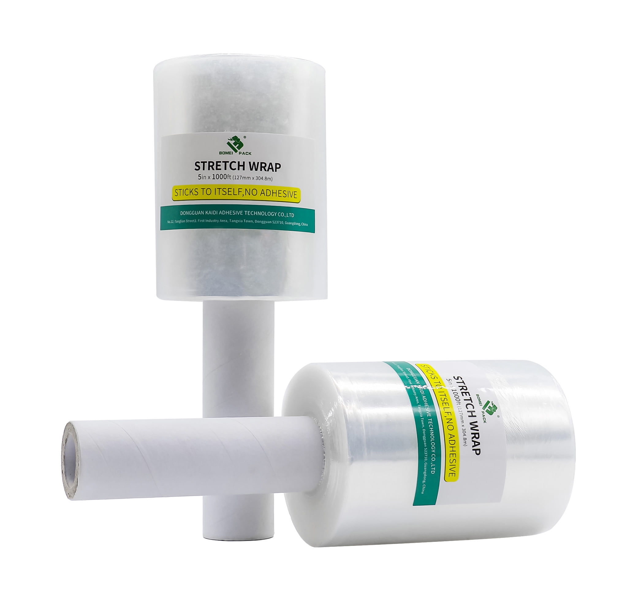 BOMEI PACK 2-Pack - Industrial Mini Stretch Wrap, 5inch x 1000Ft ...