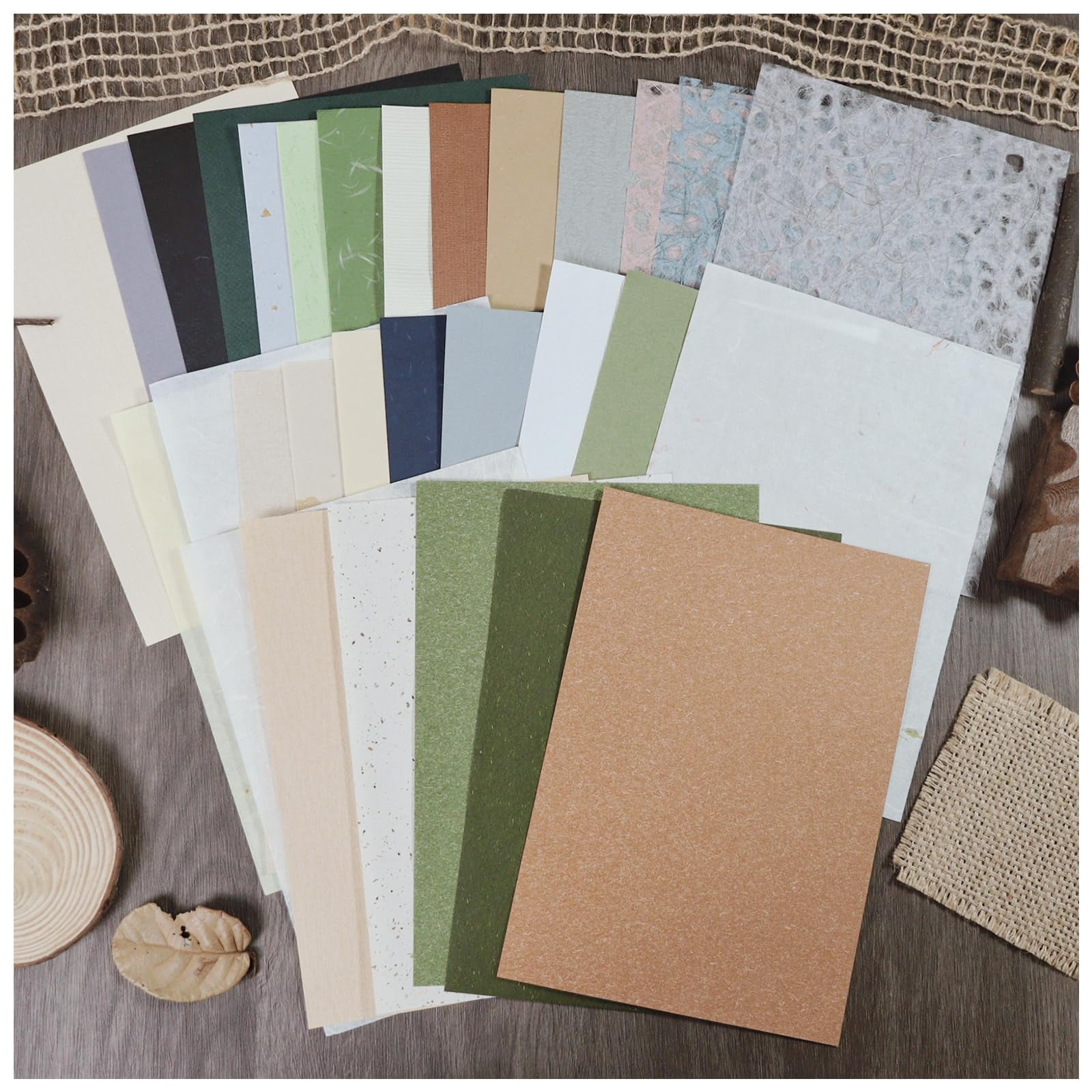 Bomichi 30 Sheets A5 KEF16 Textured Decorative Scrapbook Paper ...