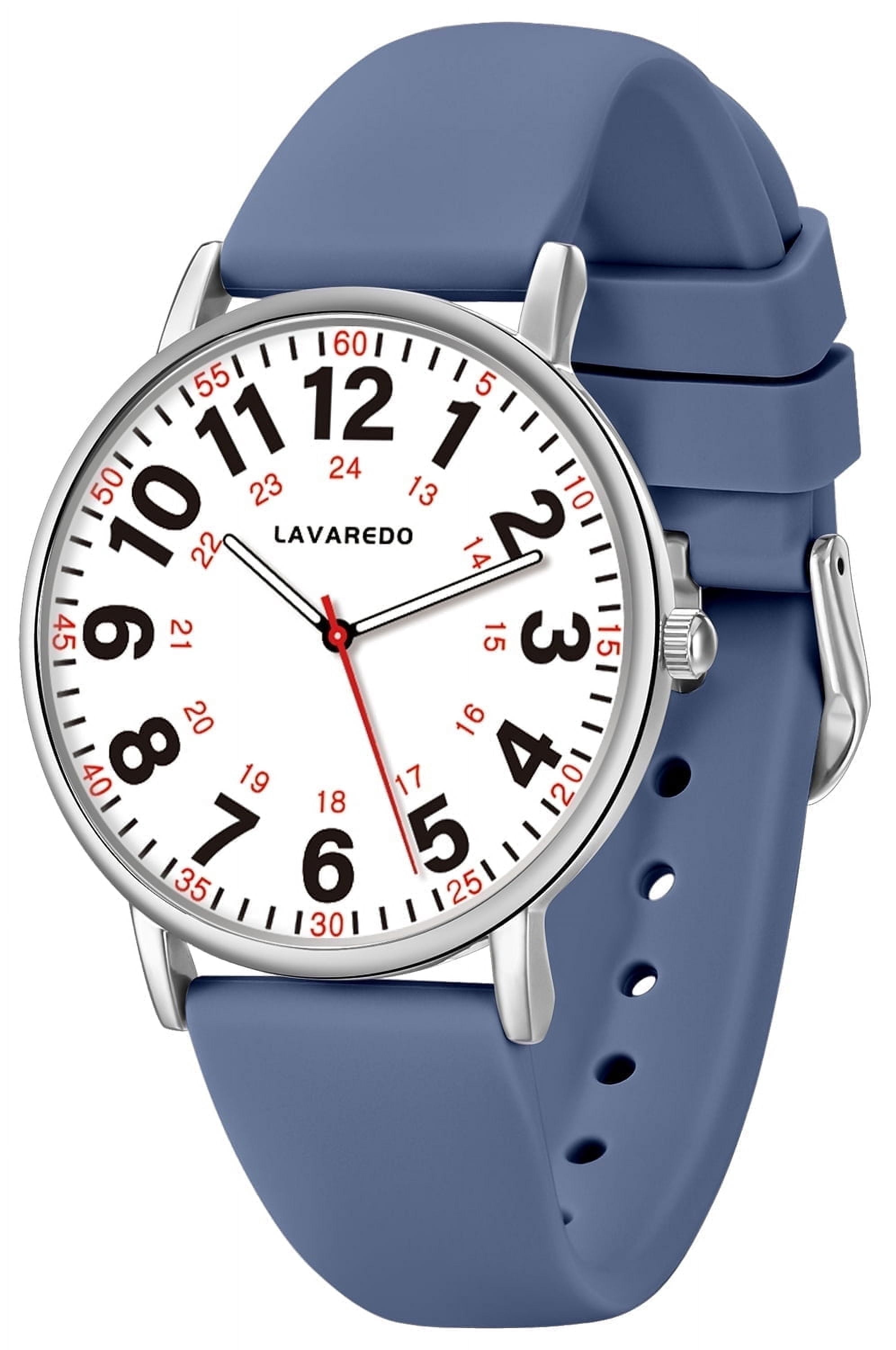 Bomieux Women's Nurse Watch with Luminous Dial, Silicone Band ...