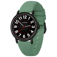 Ladies Chisel Rose IP-pltd Stainless Steel Wht Lthr Strap Watch ...