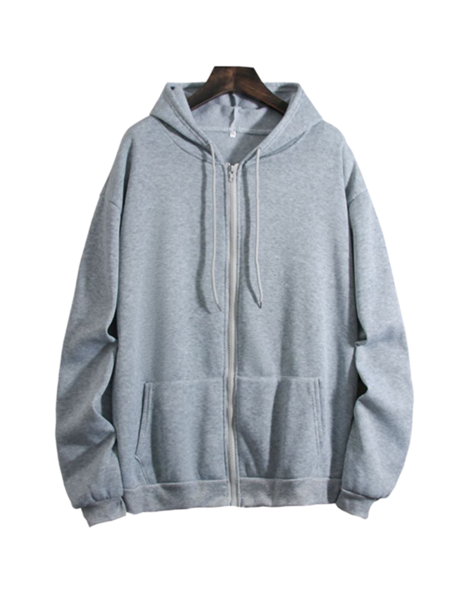 Bomotoo Women Casual Sweatshirt Jacket Long Sleeve Hooded Tops Plain ...