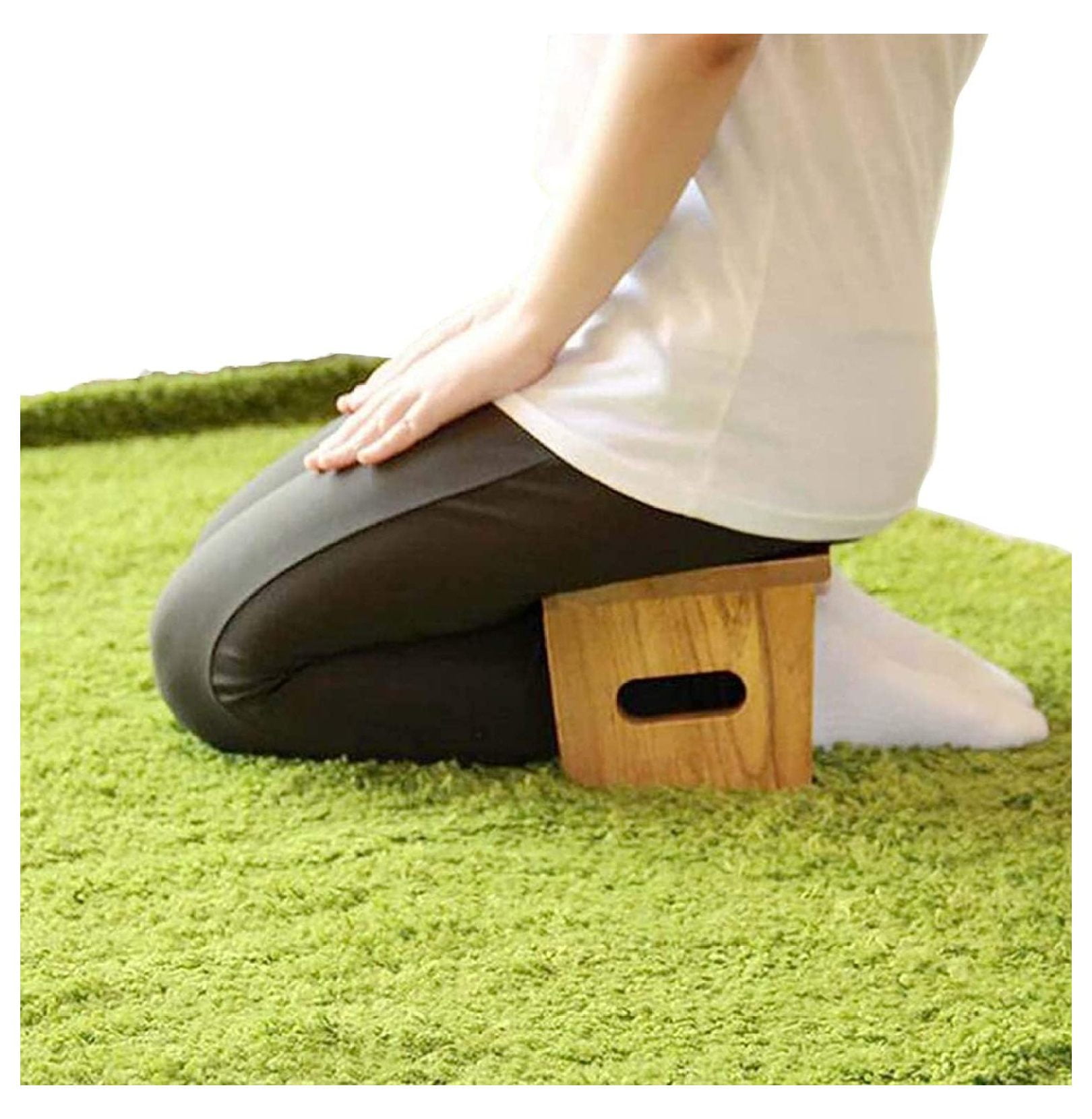 Bomrokson Meditation Bench Kneeling Stool, Seiza Yoga Bench, Ergonomic ...