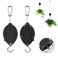 6-Pack Retractable Plant Pulley, Adjustable for Indoor & Outdoor, Heavy ...