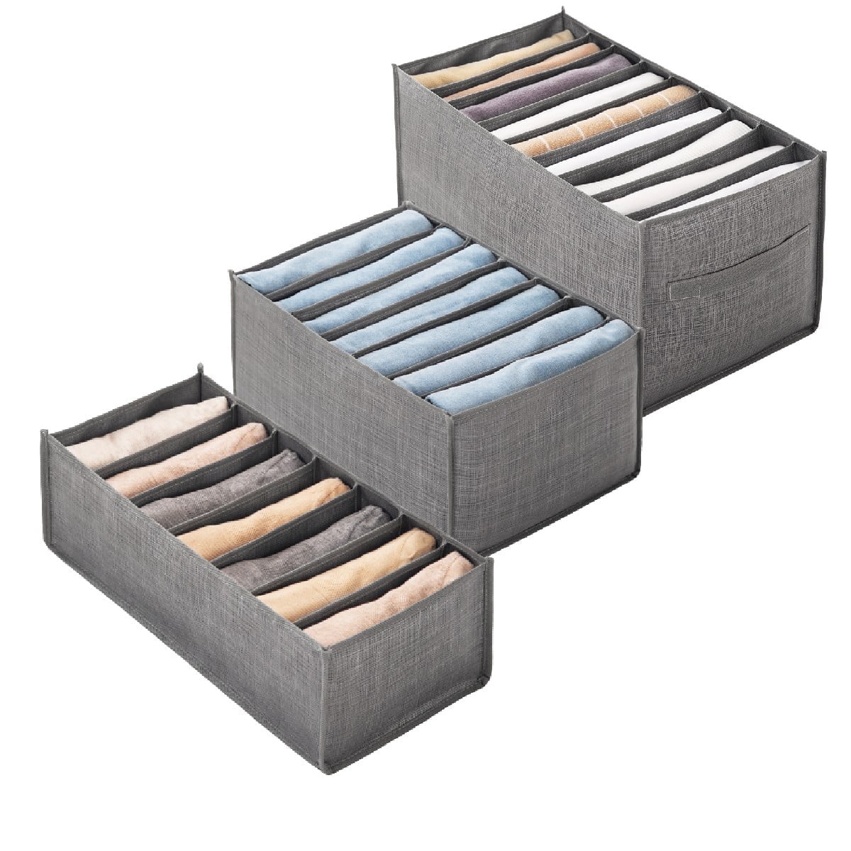 Trianu 3 Pack Wardrobe Clothes Organizer, Clothes Organizer for Folded ...