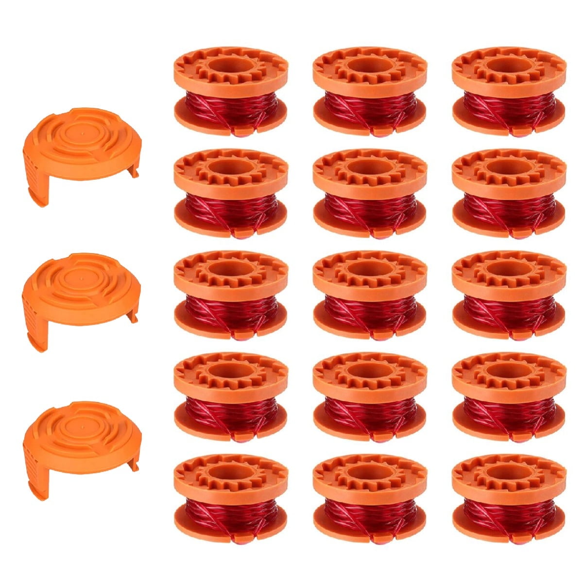 Trianu 36 Pack Trimmer Spool Line Compatible with Worx WA0010 Weed ...