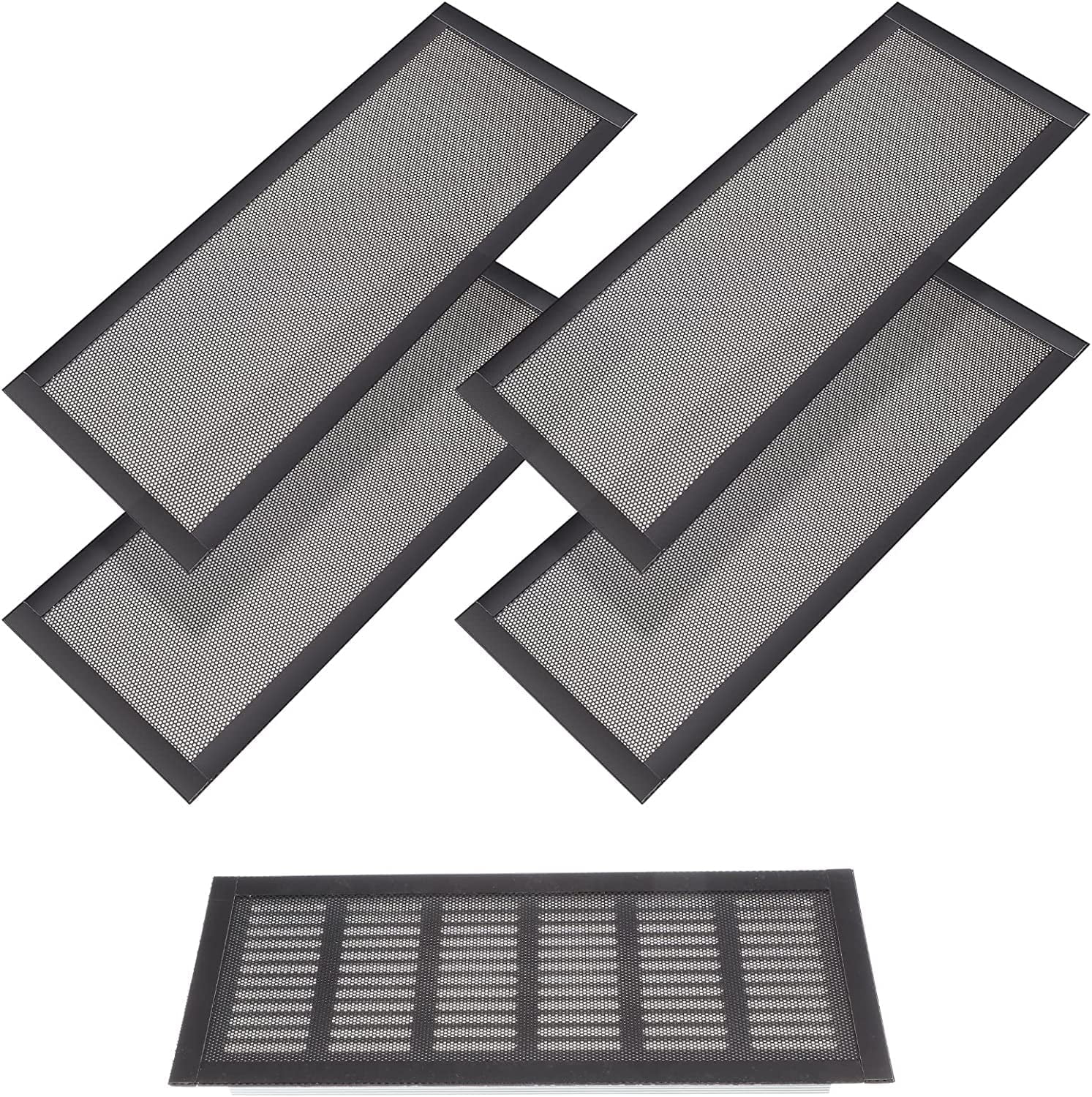 Trianu 4 Pack Floor Register Vent Cover 4"x10" Air Vent Screen Mesh ...