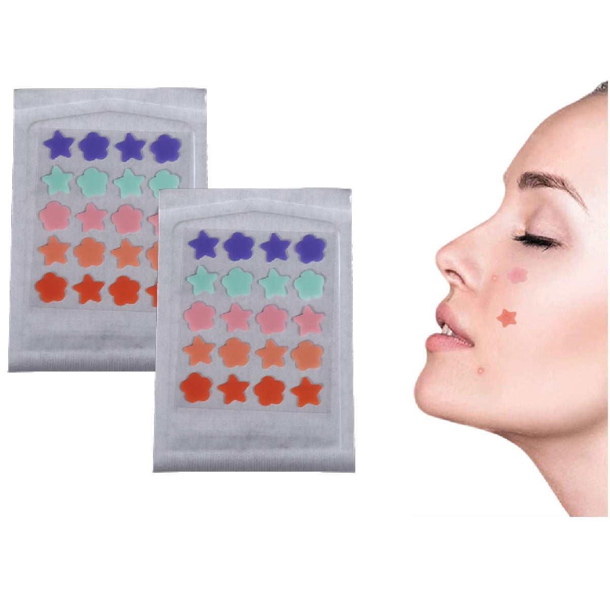 Trianu Acne Patches Pimple Patches, Star & Flower Shaped Acne Absorbing ...