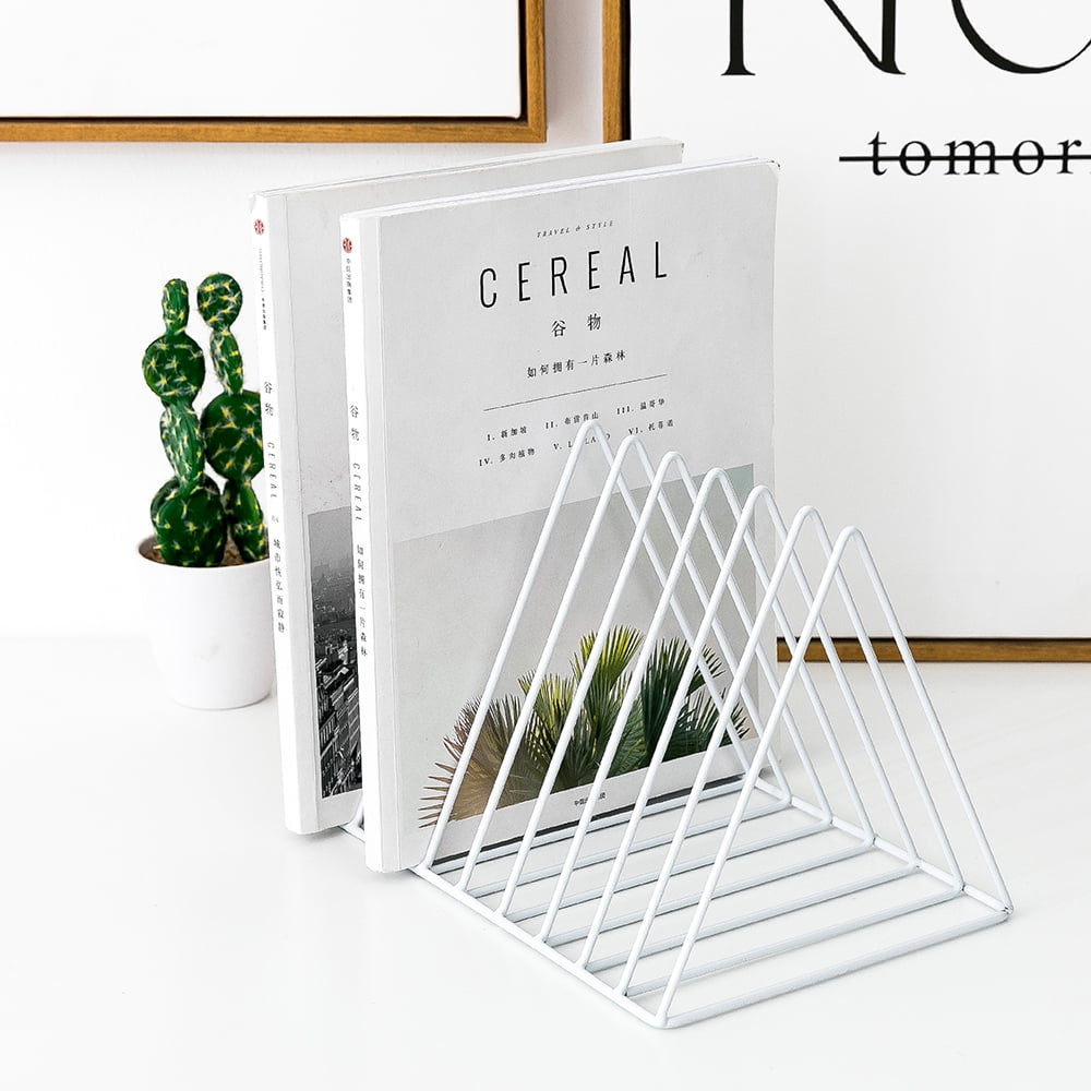 Trianu Triangle File Holder, 9 Slot Metal Wire File Organizer for ...