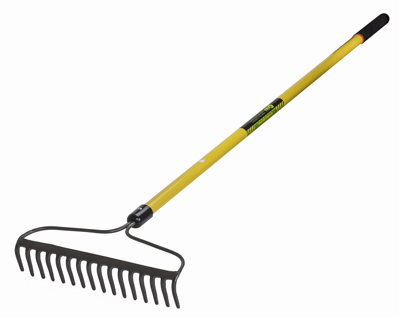 Bon 84-212 Steel Bow Head Rake with 16 Teeth and 54-Inch Wood Handle ...
