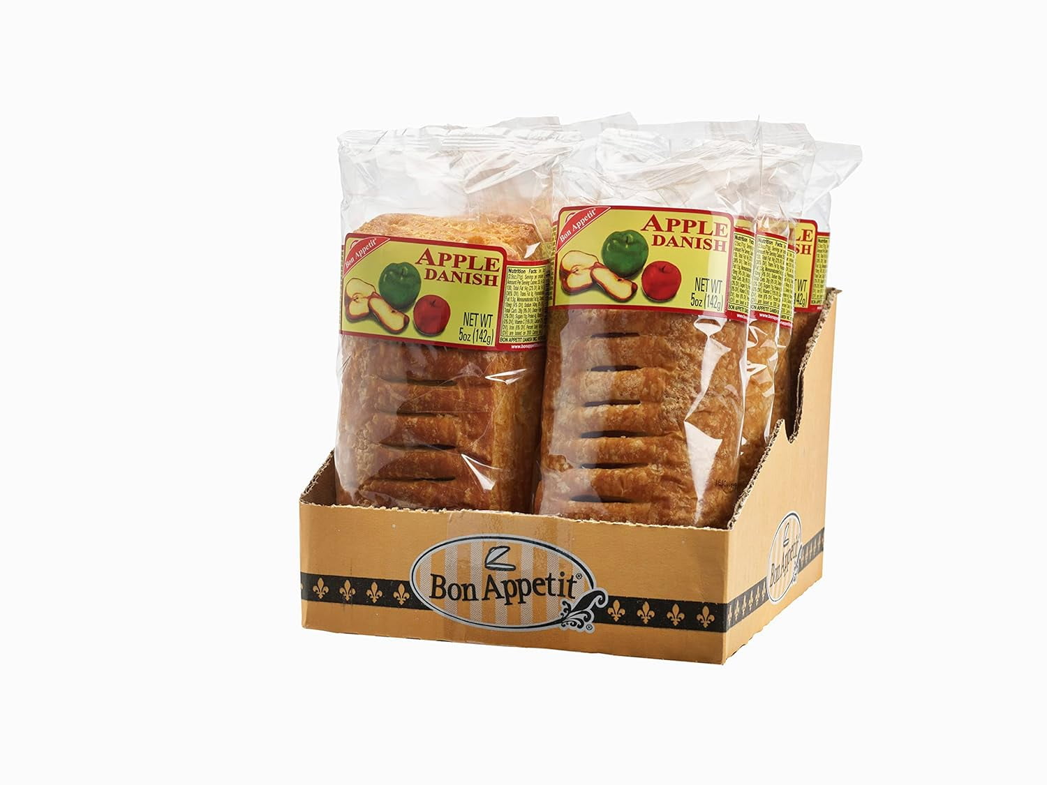 Bon Appetit Apple Danish, 5 oz - Sweet and Fruity Pastry (Pack of 8 ...