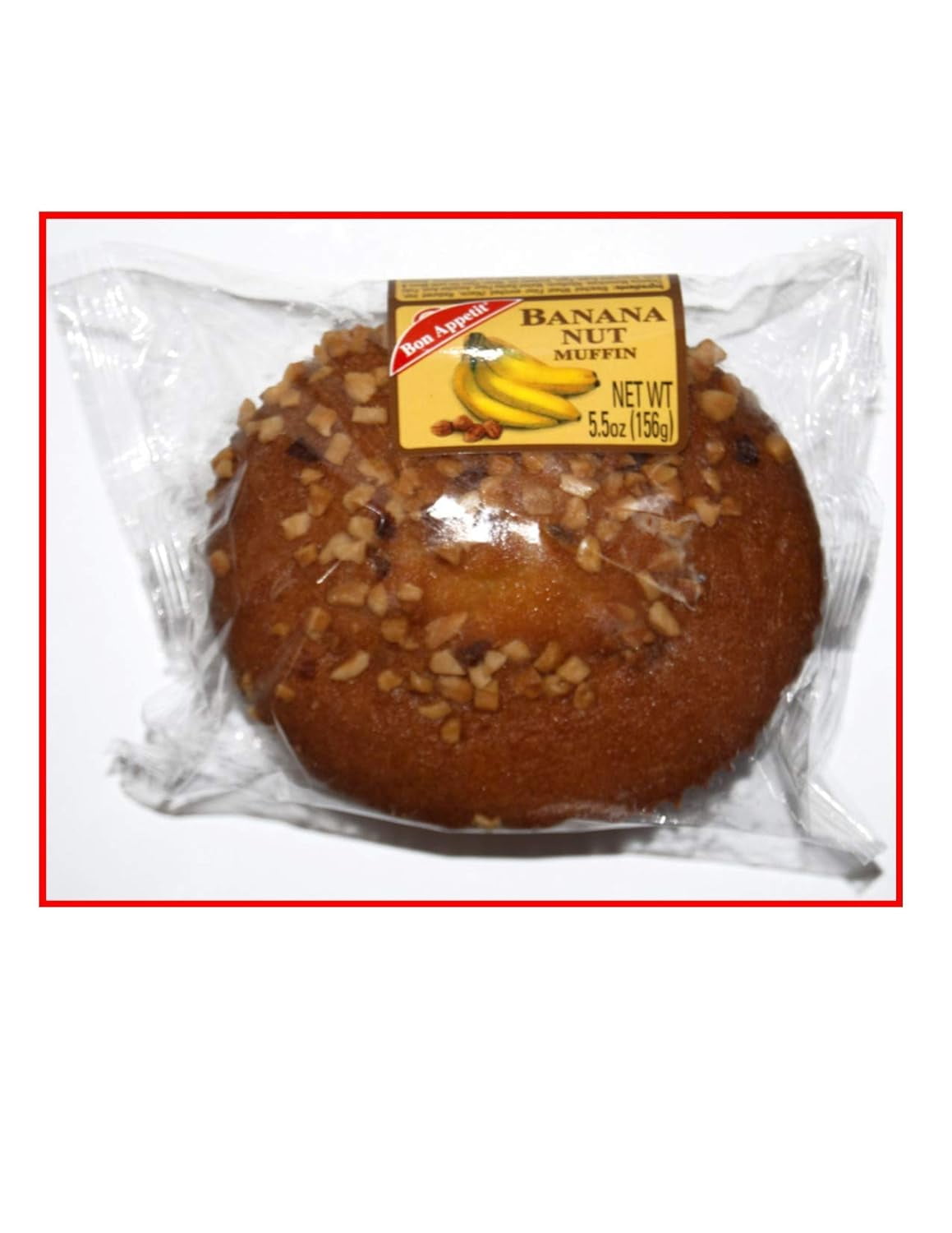 Bon Appetit Banana Nut Muffin, 5 oz - Moist and Flavorful (Pack of 8 ...