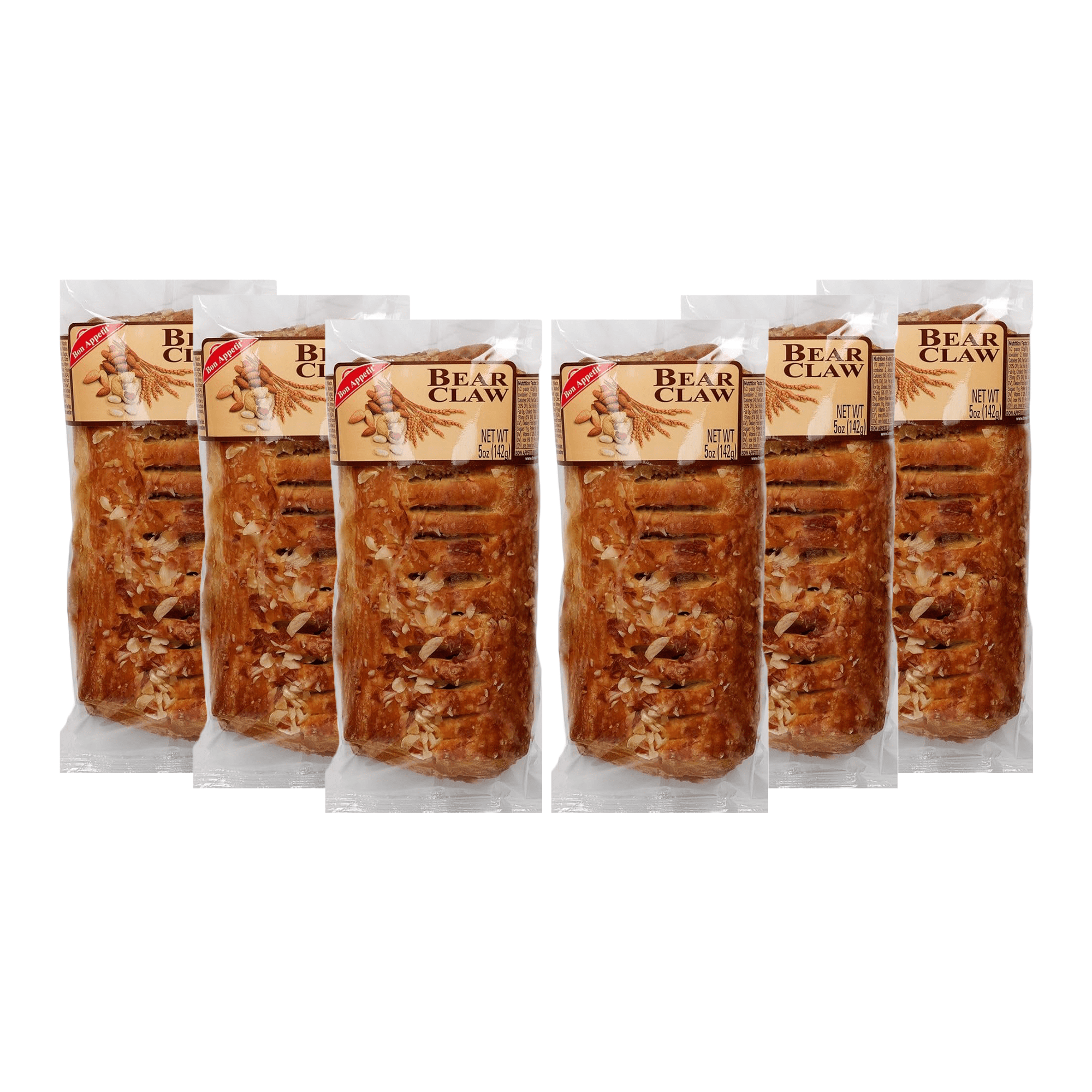 Bon Appetit Bear Claw, 5 oz (Pack of 6) - Walmart.com