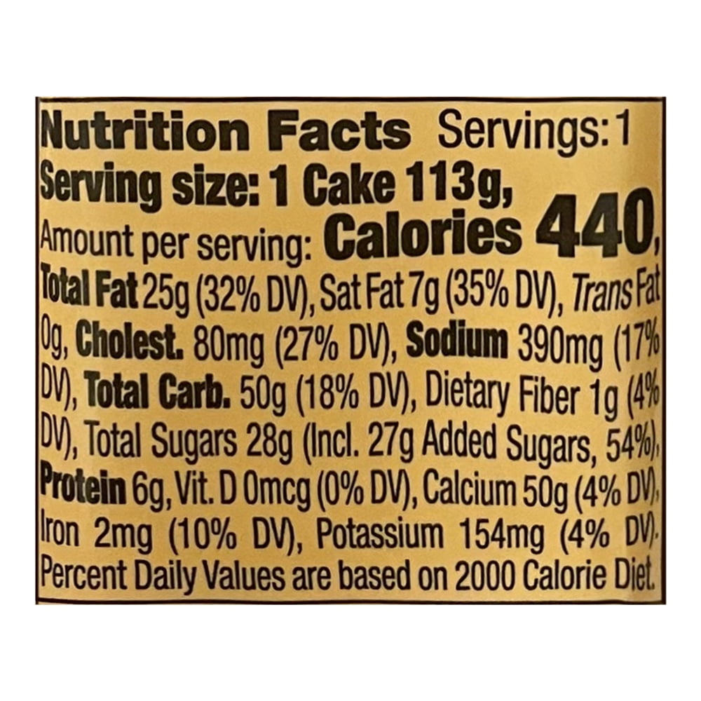 Bon Appetit Cream Cheese Cake, 4 oz, Ready to Eat, Bakery Sweet Cakes ...