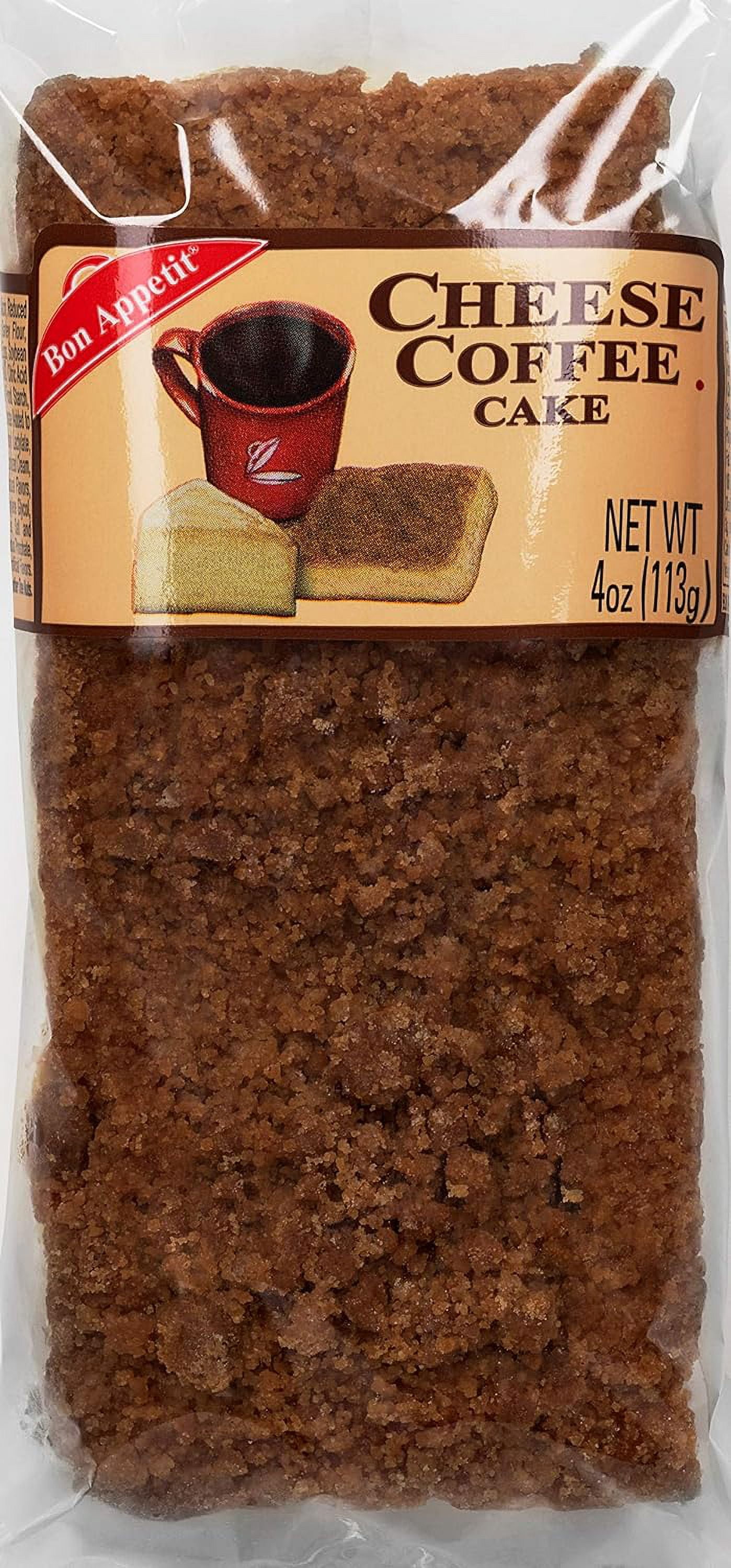 Bon Appetit Cheese Coffee Bar Cake, 4 oz - Perfect with Coffee (Pack of ...