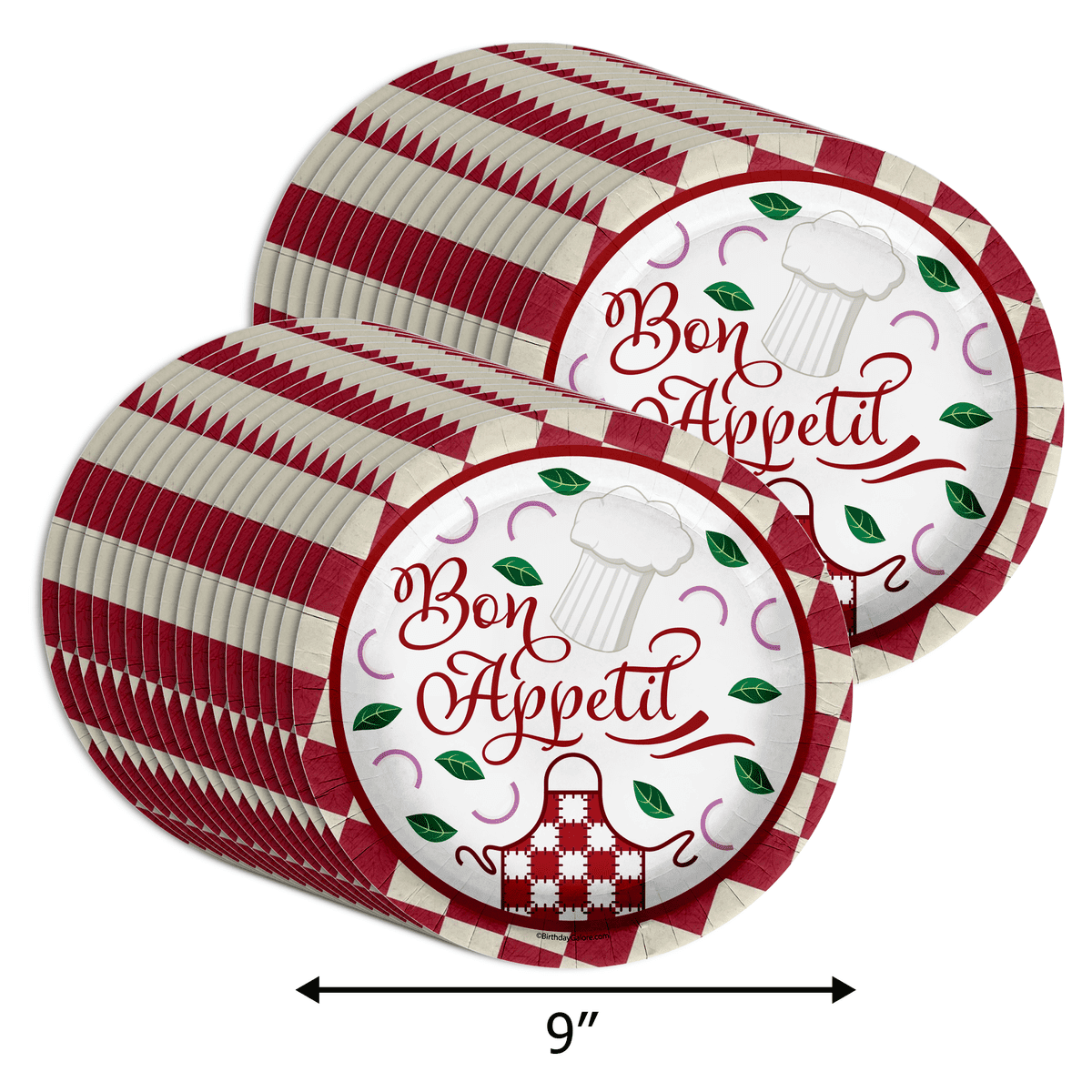 Bon Appetit Chef Party Supplies - Cooking Themed Paper Plates - Baker ...