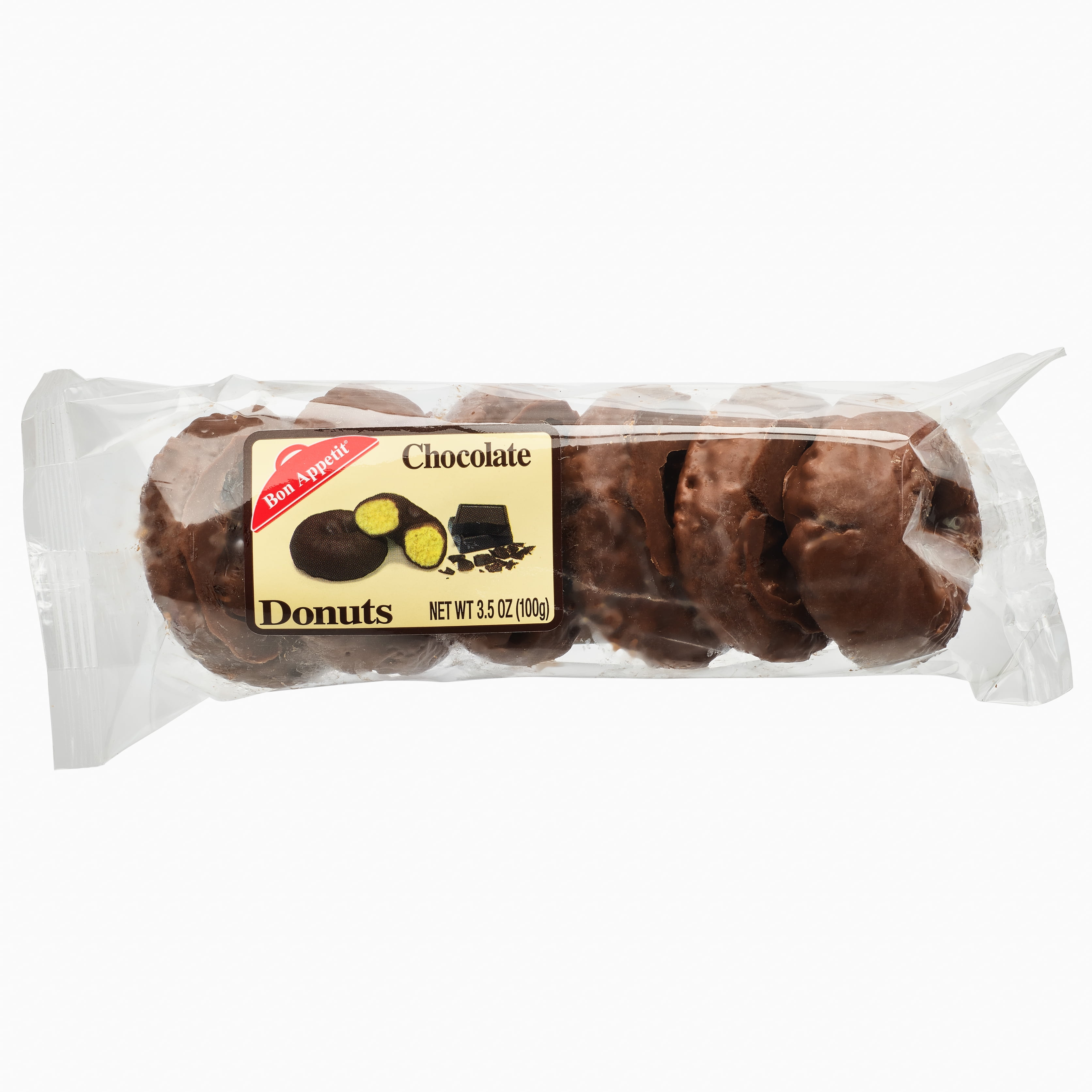 Bon Appetit Chocolate Covered Mini Donuts, 3.5 oz, 6 Count ...