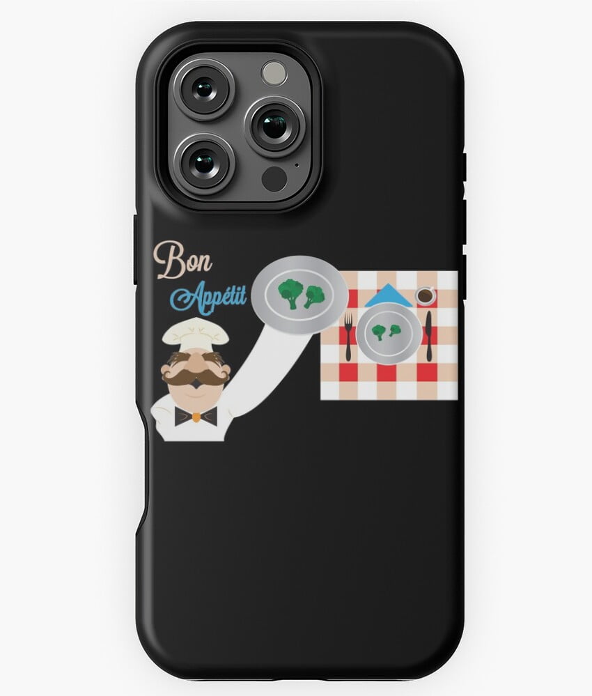 Bon Appetit Culinary French Quote Phone Case for iPhone 16 15 14 13 12 ...