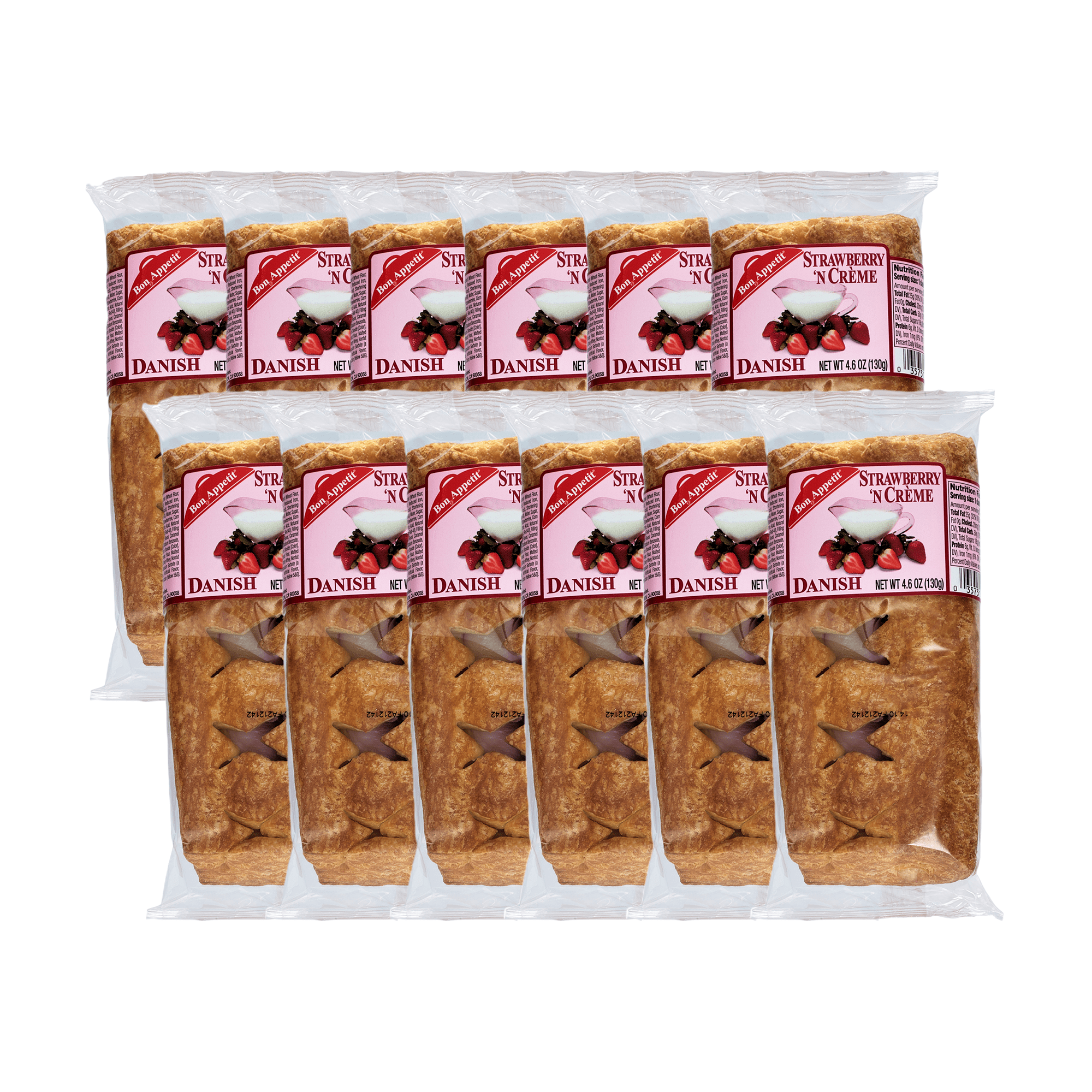 Bon Appetit Danish Strawberry 'N Creme, 5 oz (Pack of 12) - Walmart.com