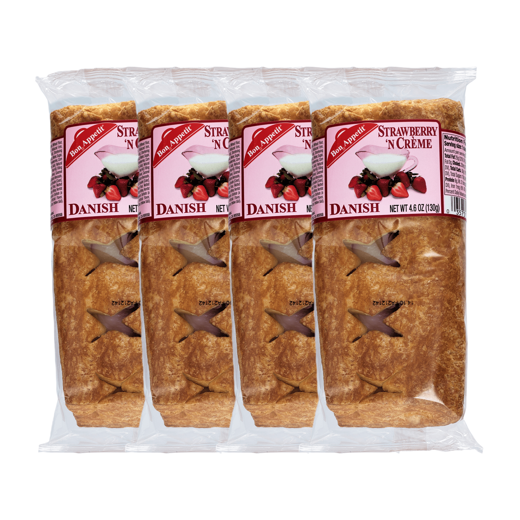 Bon Appetit Danish Strawberry 'N Creme, 5 oz (Pack of 4) - Walmart.com