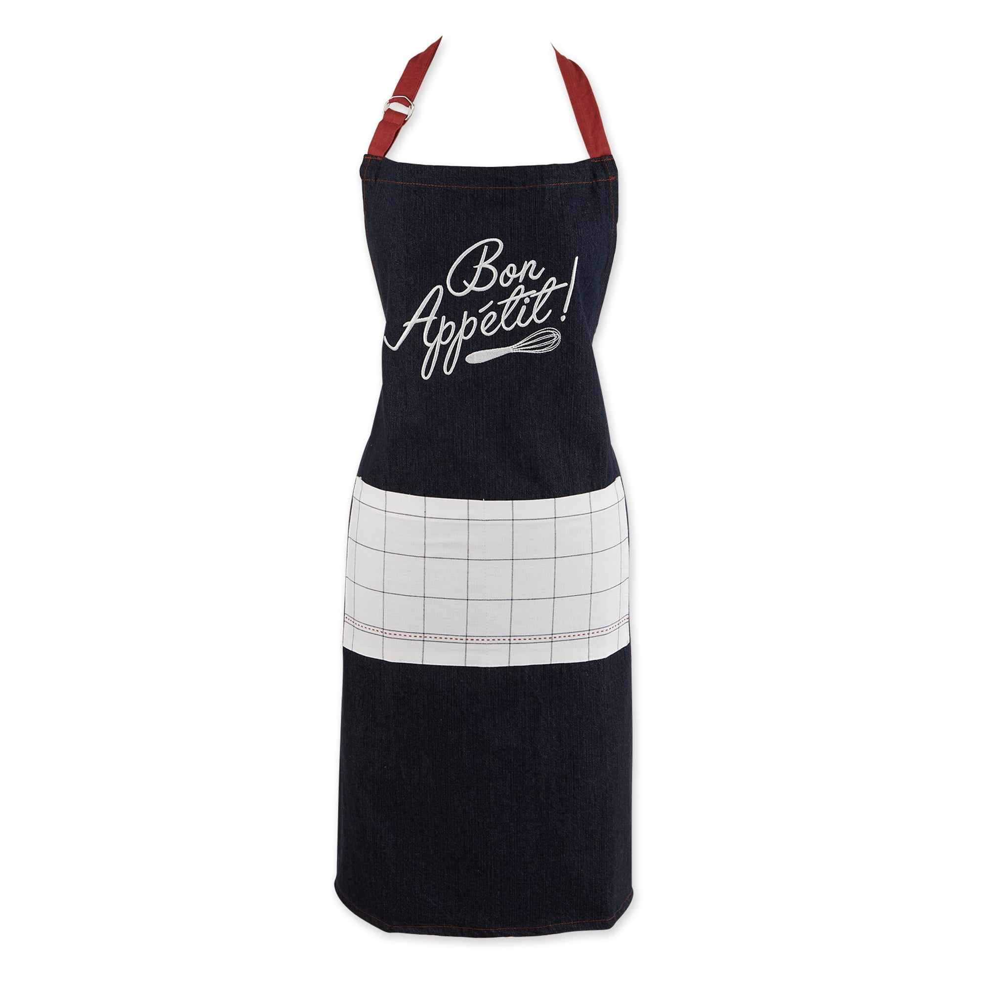 Bon Appetit Denim Embroidered Apron - Walmart.com