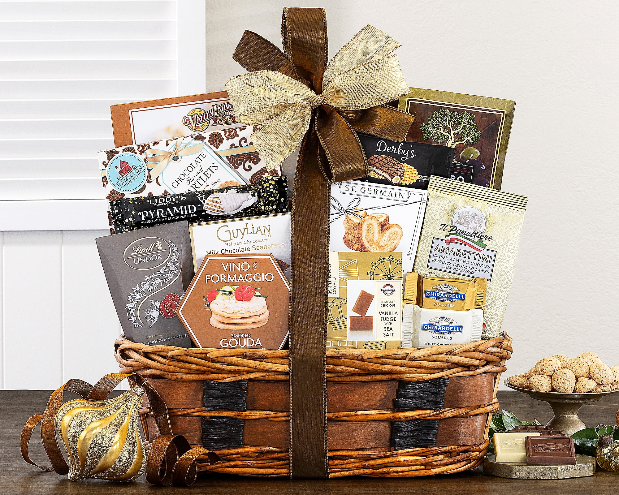 Fresh Edible Bon Appetit Gourmet Food Gift Basket for Birthday ...