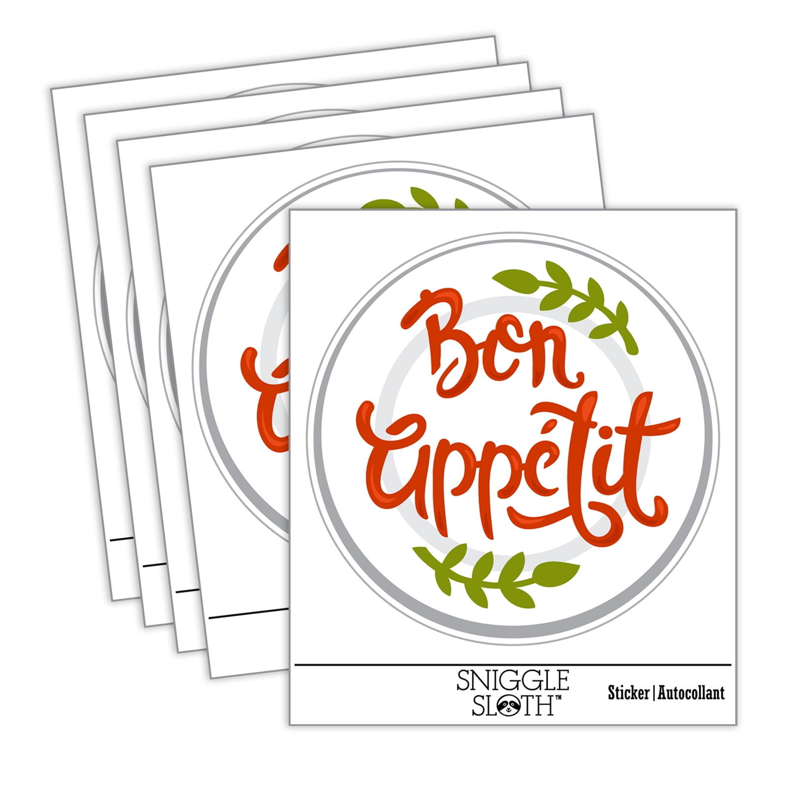 Bon Appetit Kitchen Car Window Bumper Water Bottle Phone Tablet Laptop ...